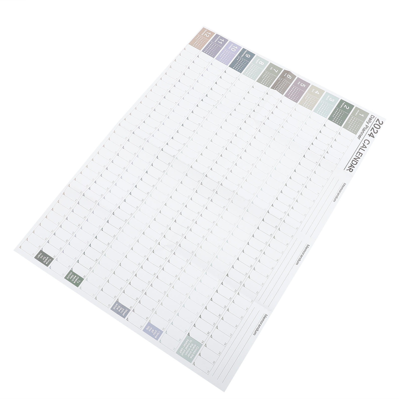 LEORX 1 Set Simple Calendar for General Users Paper with Simple Design ...