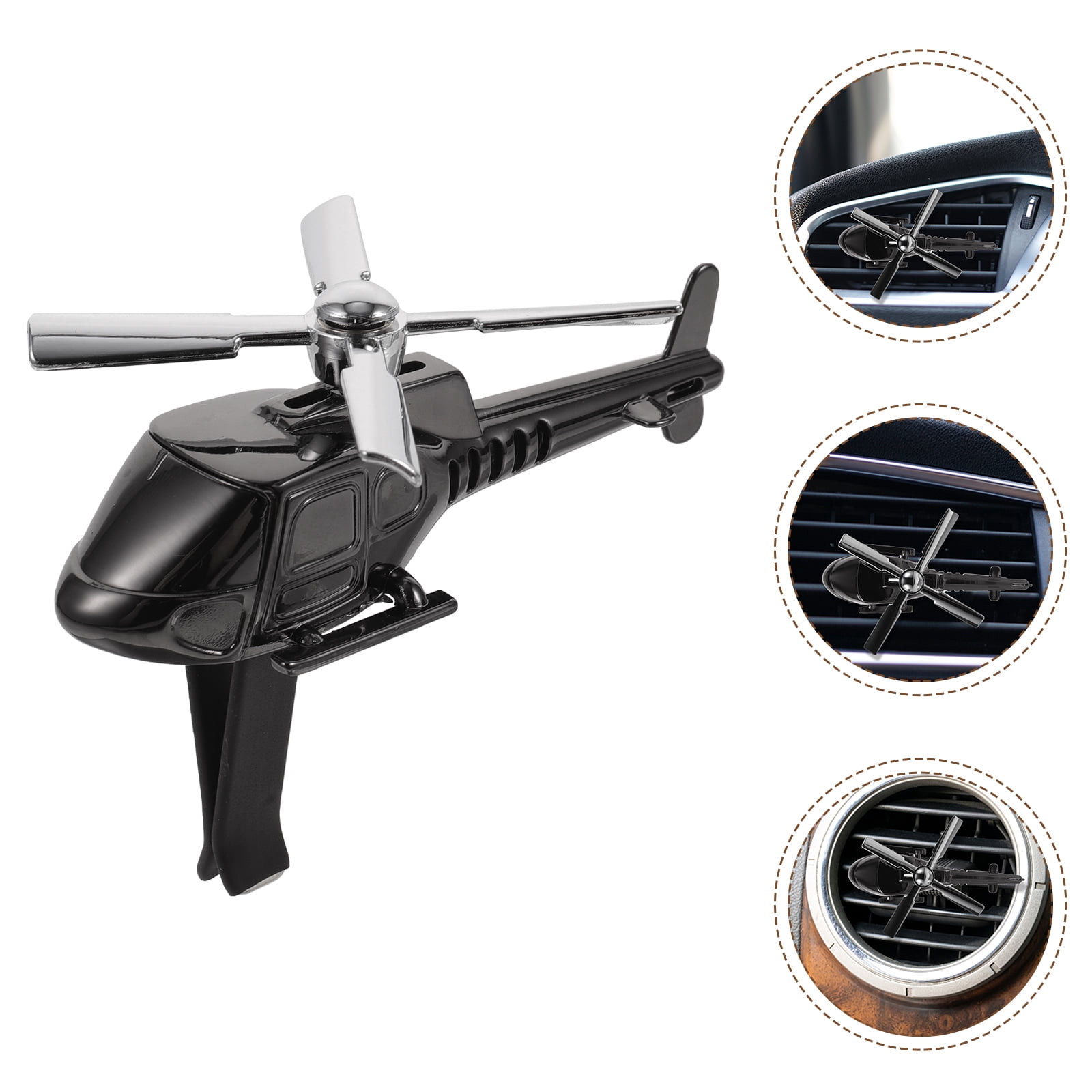 LEORX 1 Set of Helicopter Shaped Air Diffuser Car Ornament Alloy for ...