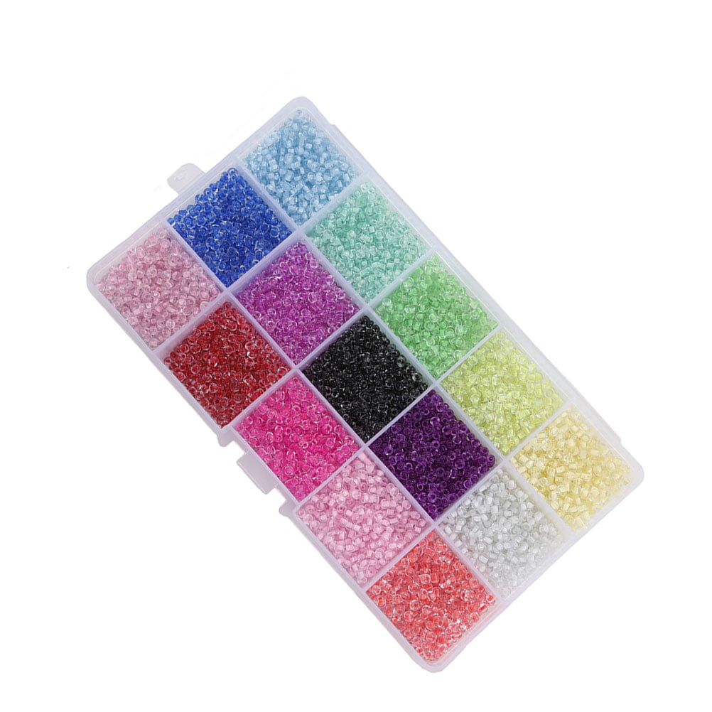 LEORX 1 Set of Round Glass Beads Assorted Color Beads for Jewelry ...