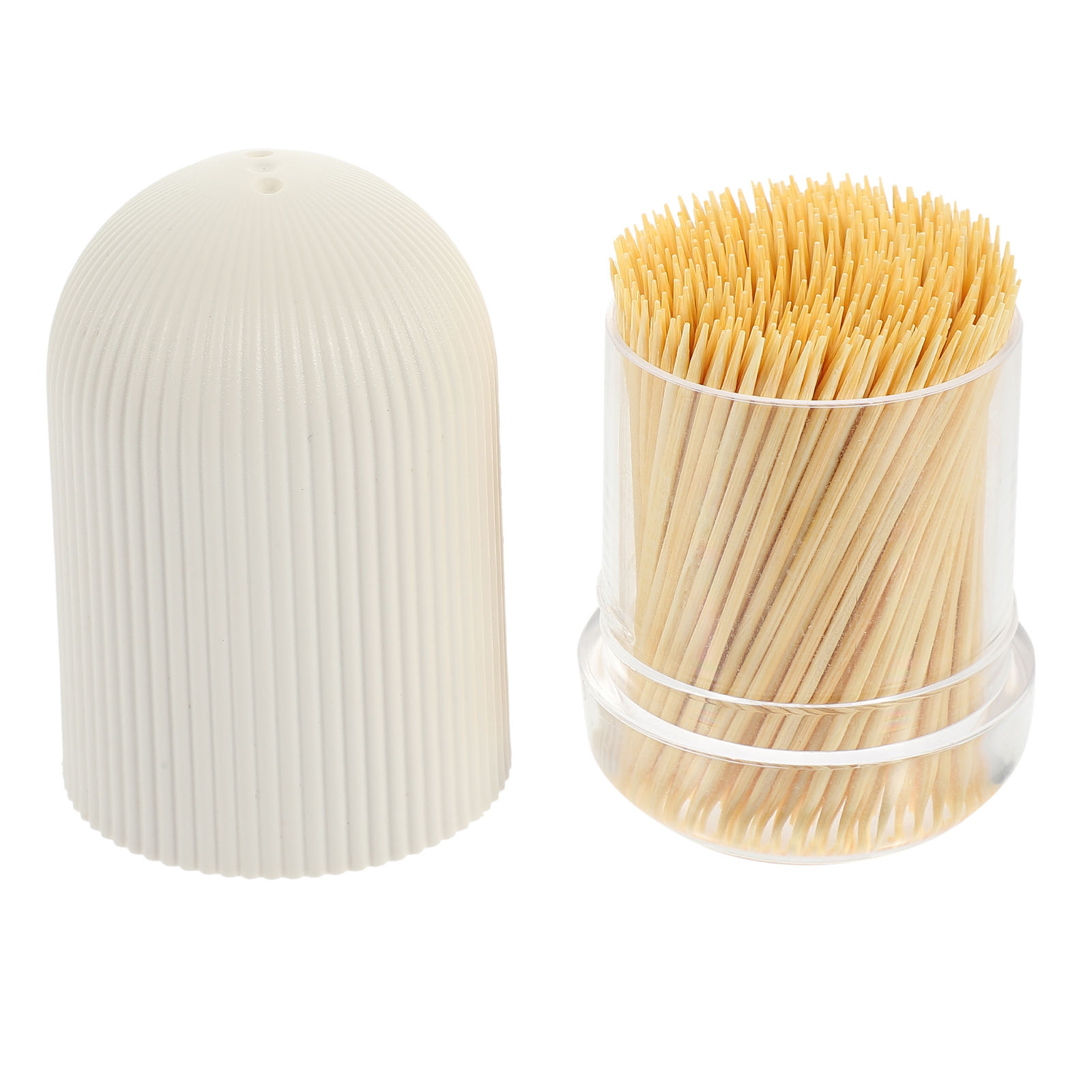 LEORX 1 Set of Toothpick Dispenser Wood Tooth Picks Light Yellow for ...