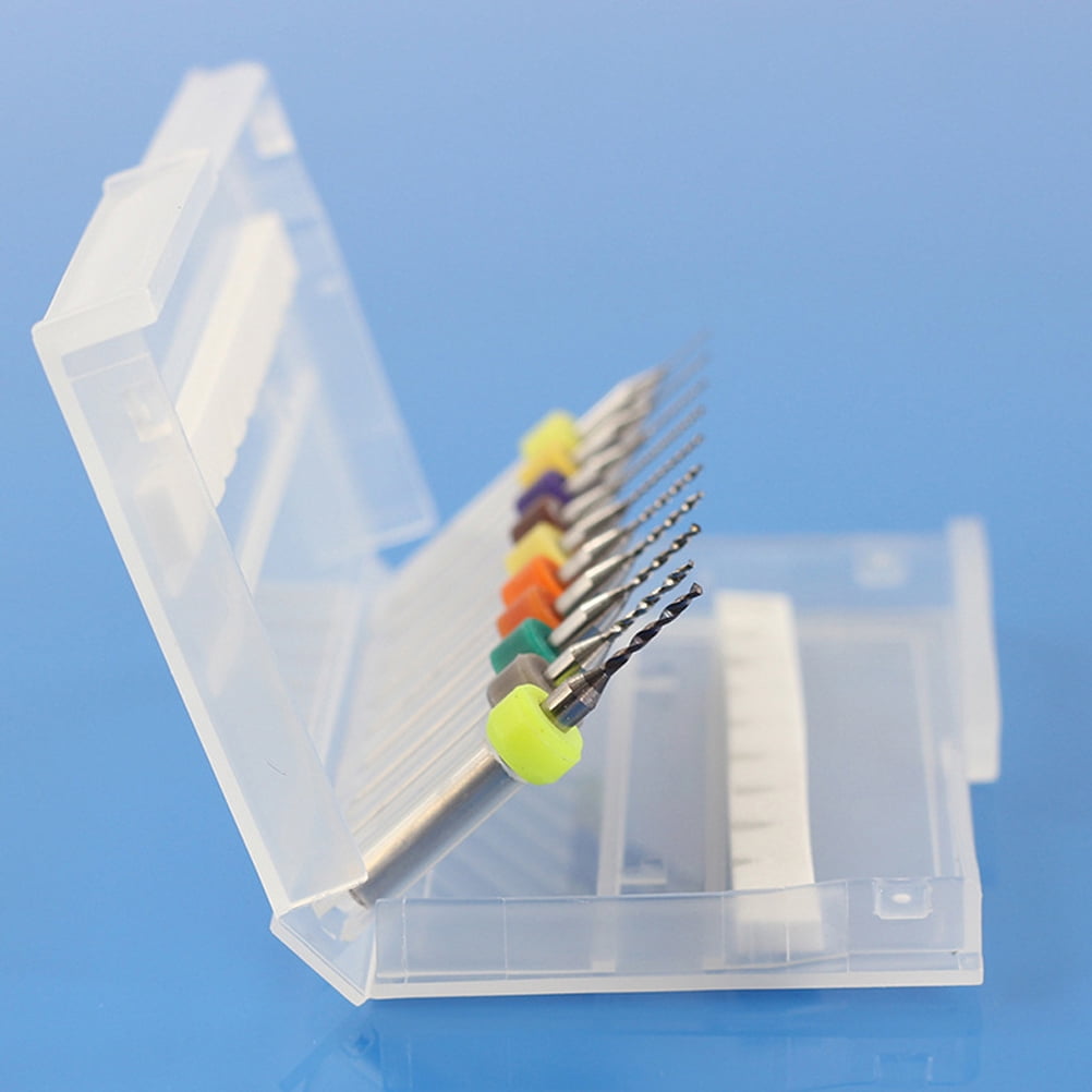 LEORX 10Pcs Multi Size Carbide Drill Bit Set for Metal Wood Plastic ...