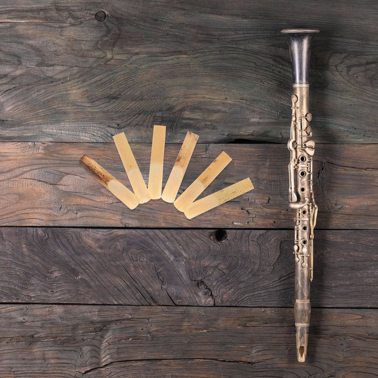 LEORX 10 Pcs Clarinet Reeds for B Flat Clarinet in Light Yellow Wood ...