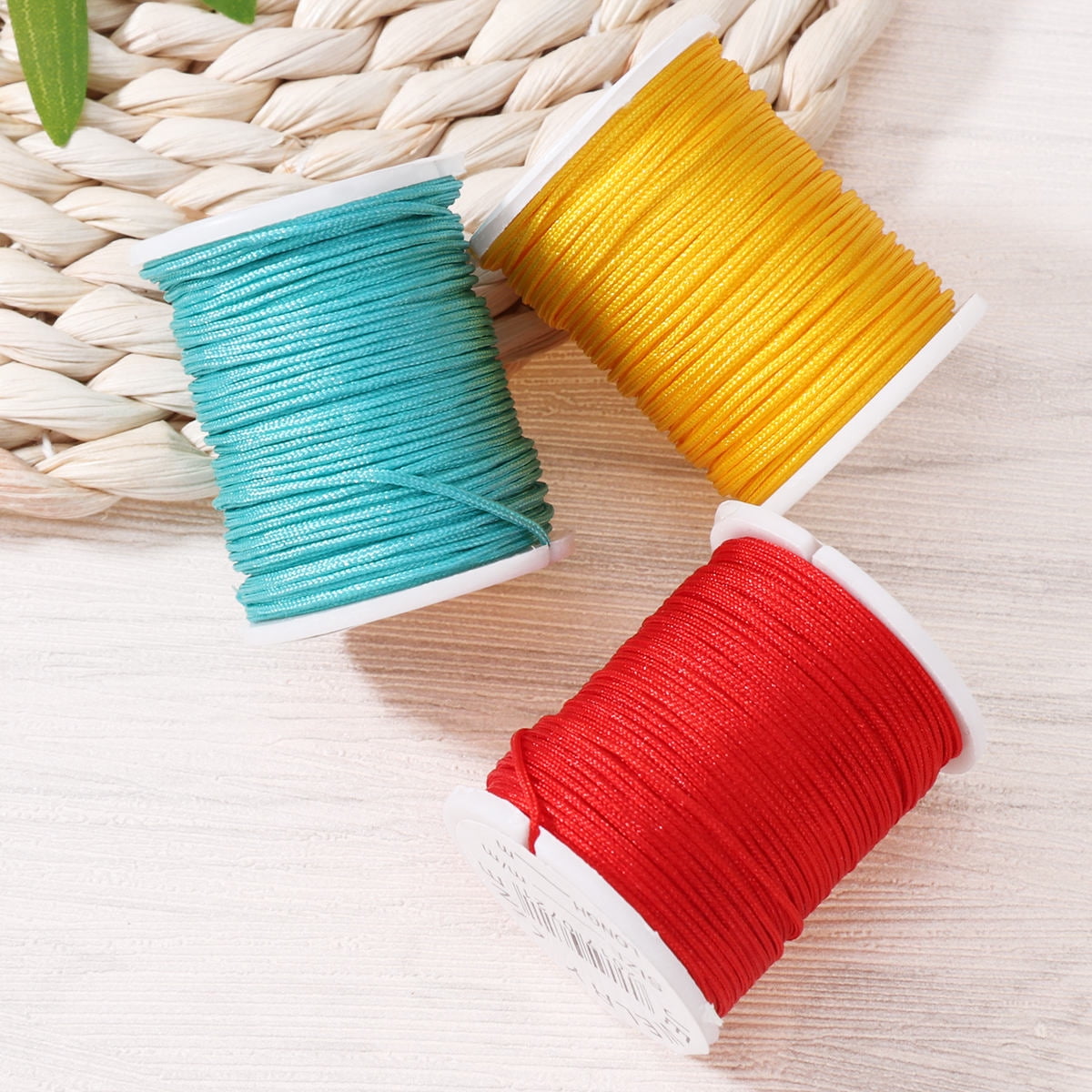 LEORX 10 Rolls Assorted Color Nylon Beading Thread for Jewelry Making ...