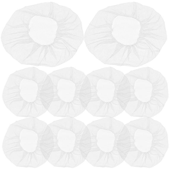 LEORX 100 Pcs Hair Nets for Cooking in White Nylon Preventing Hair Loss ...