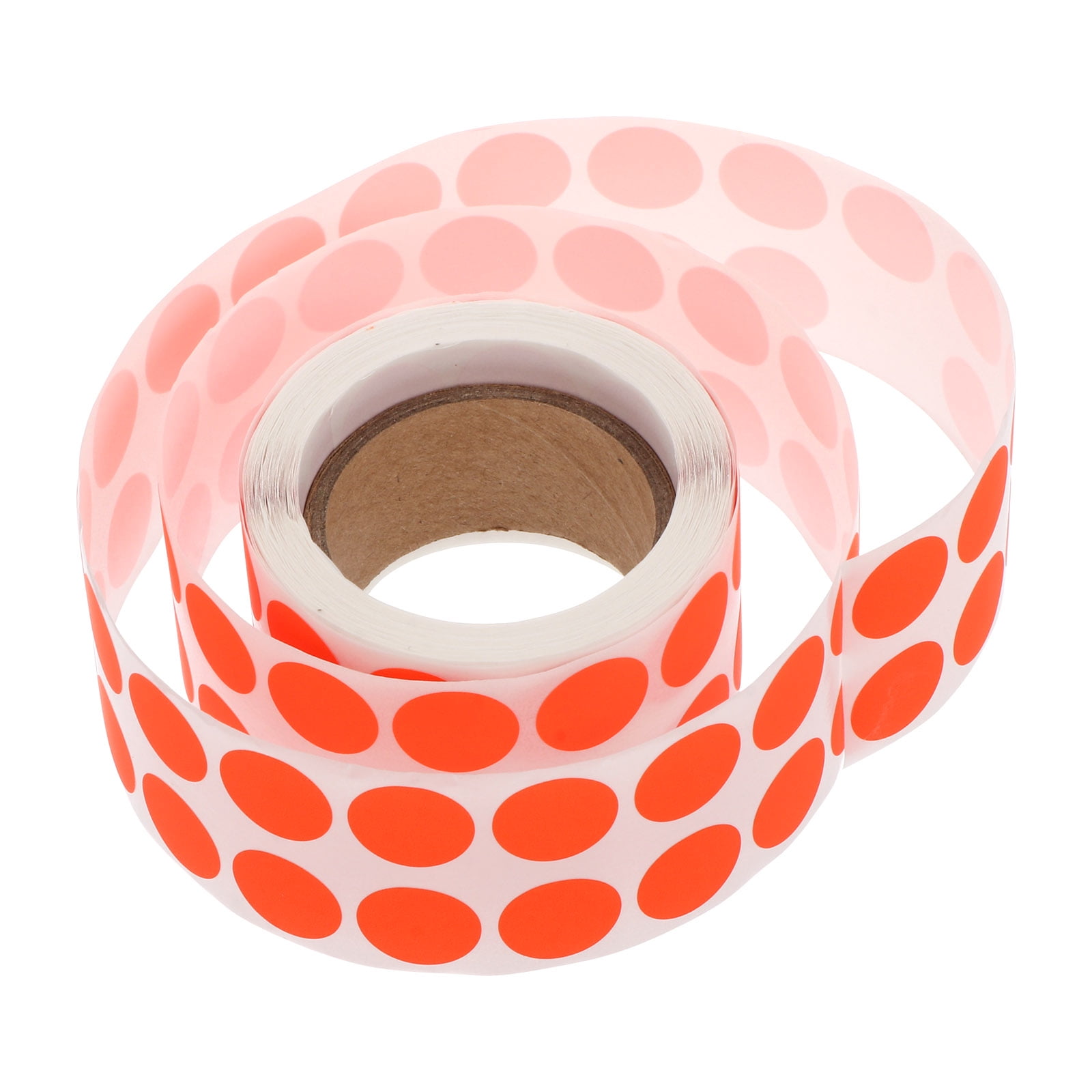 LEORX 1000Pack Round Sticker Labels Red Paper for General Users and ...