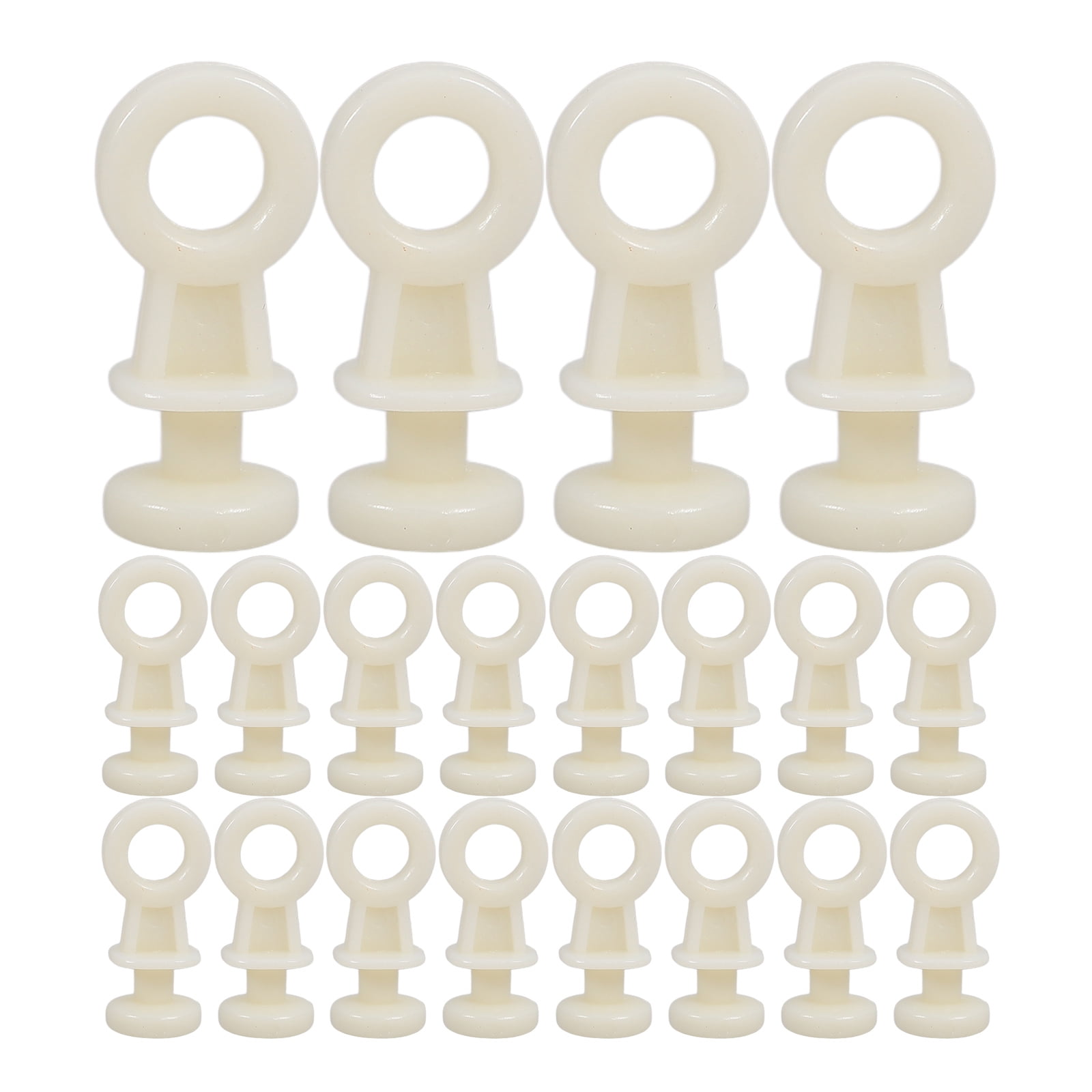 LEORX 100Pcs Plastic Curtain Track Gliders Beige for Vertical Blinds ...