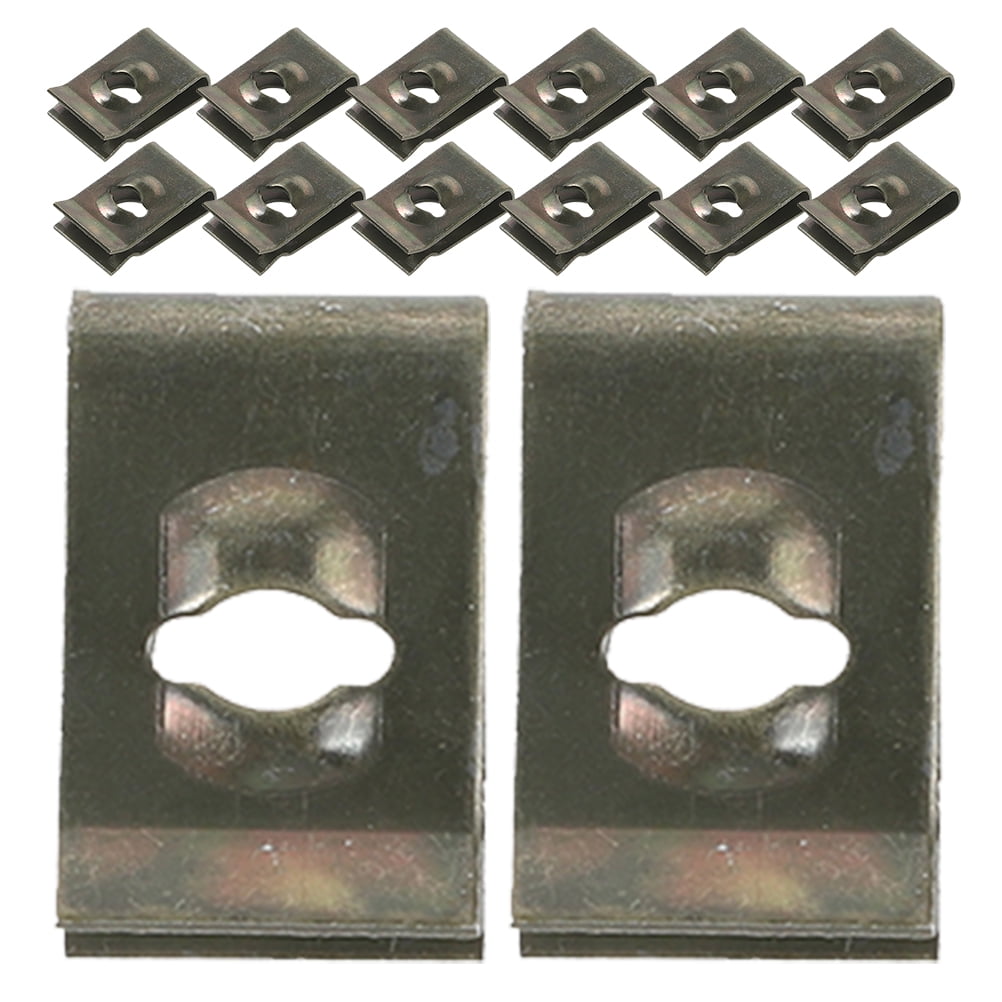 LEORX 100Pack Spire U Clip for Automotive Fasteners Iron Fastening Auto ...