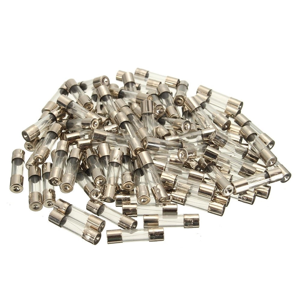 LEORX 100Pcs Glass Tube Fuses Assorted for Electronic Appliances and ...