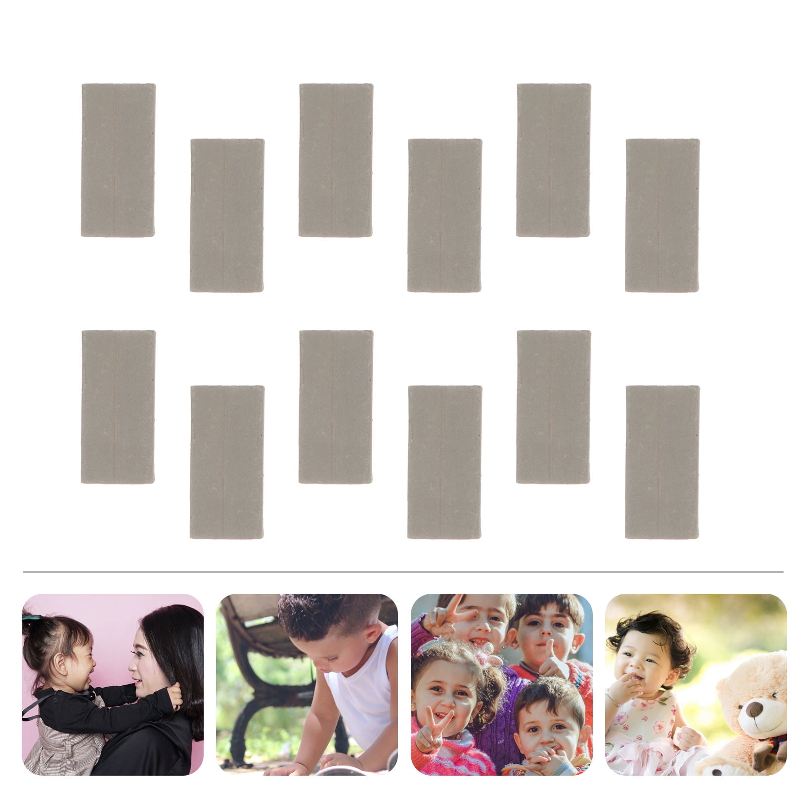 LEORX 100Pcs Grey Clay Brick Wall Bricks Model for Mini Building Blocks ...