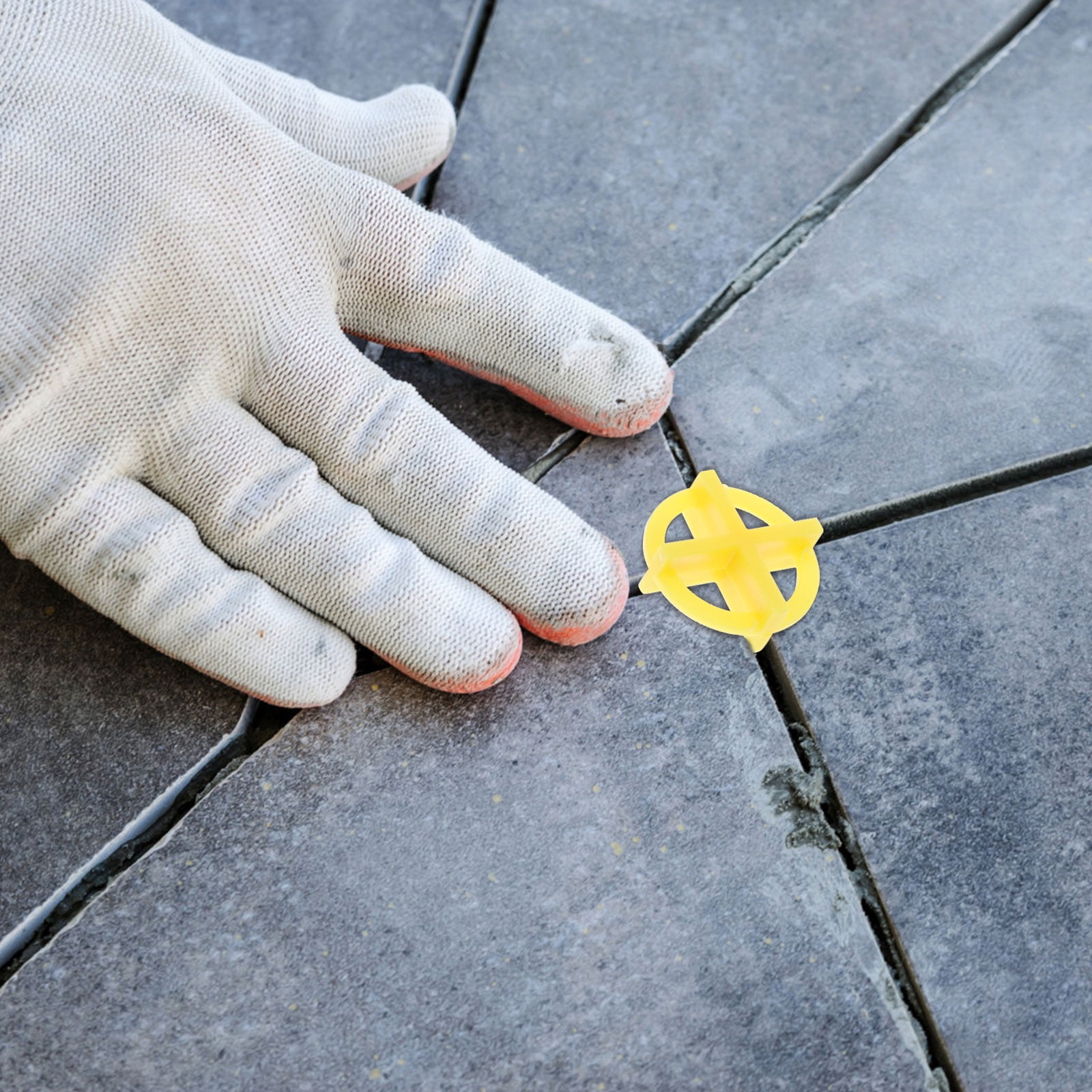 LEORX 100Pcs Yellow PP Tile Spacers for Floor and Wall Tiles in ...