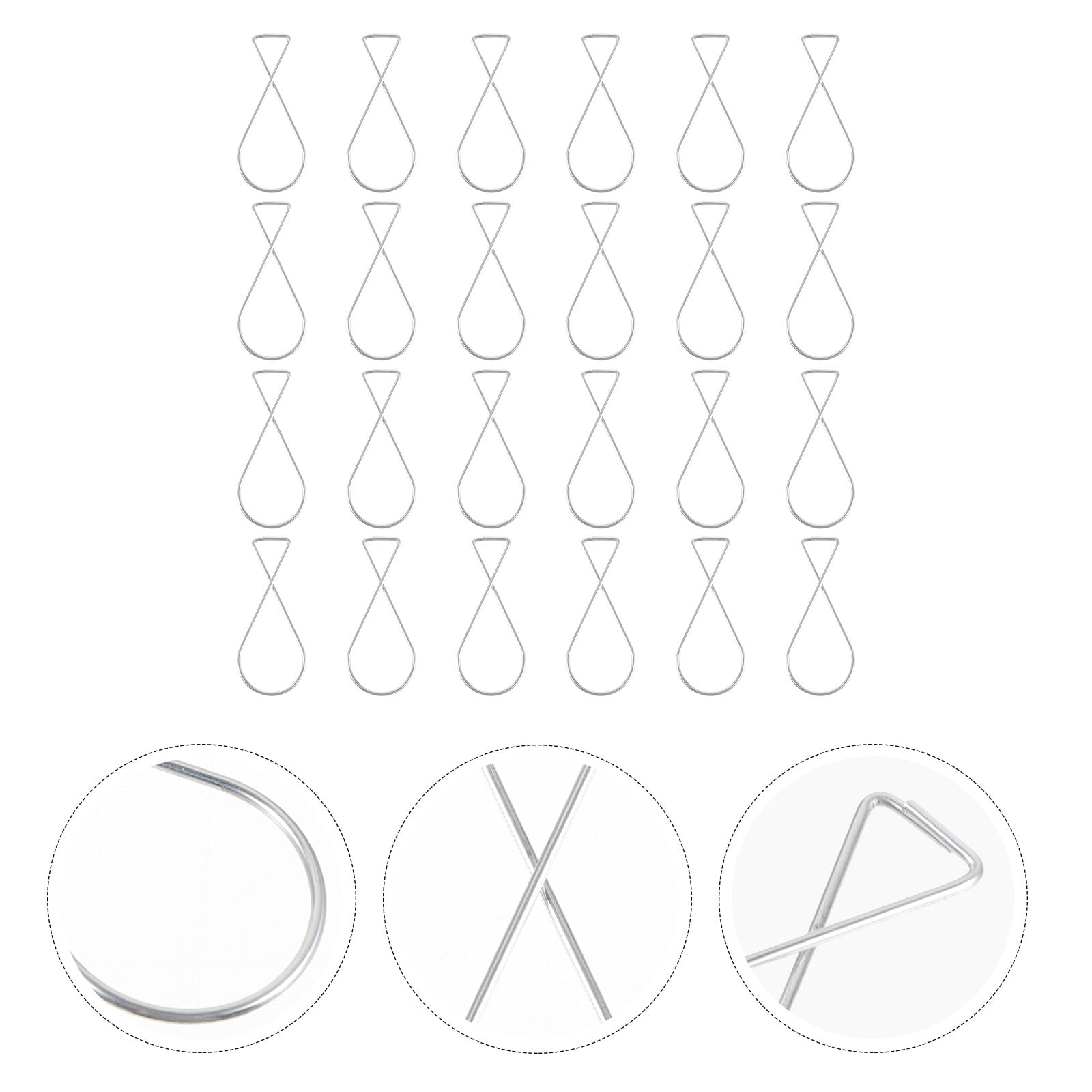 LEORX 100pcs Ceiling Tile Hooks Ceiling Hanging Hook Clips Drop Ceiling ...