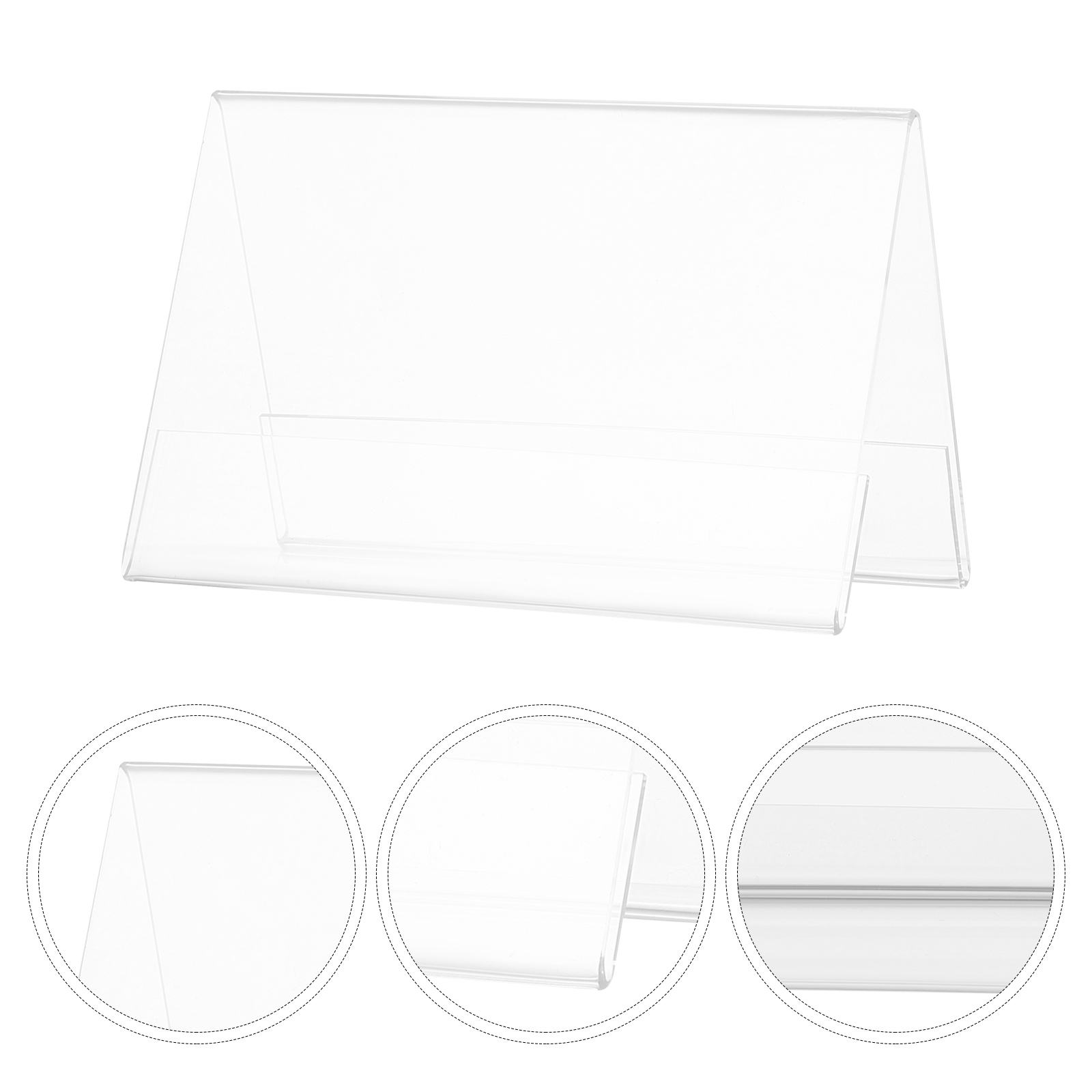 LEORX 10Pcs Acrylic -shaped Name Display Stand for Meetings and ...
