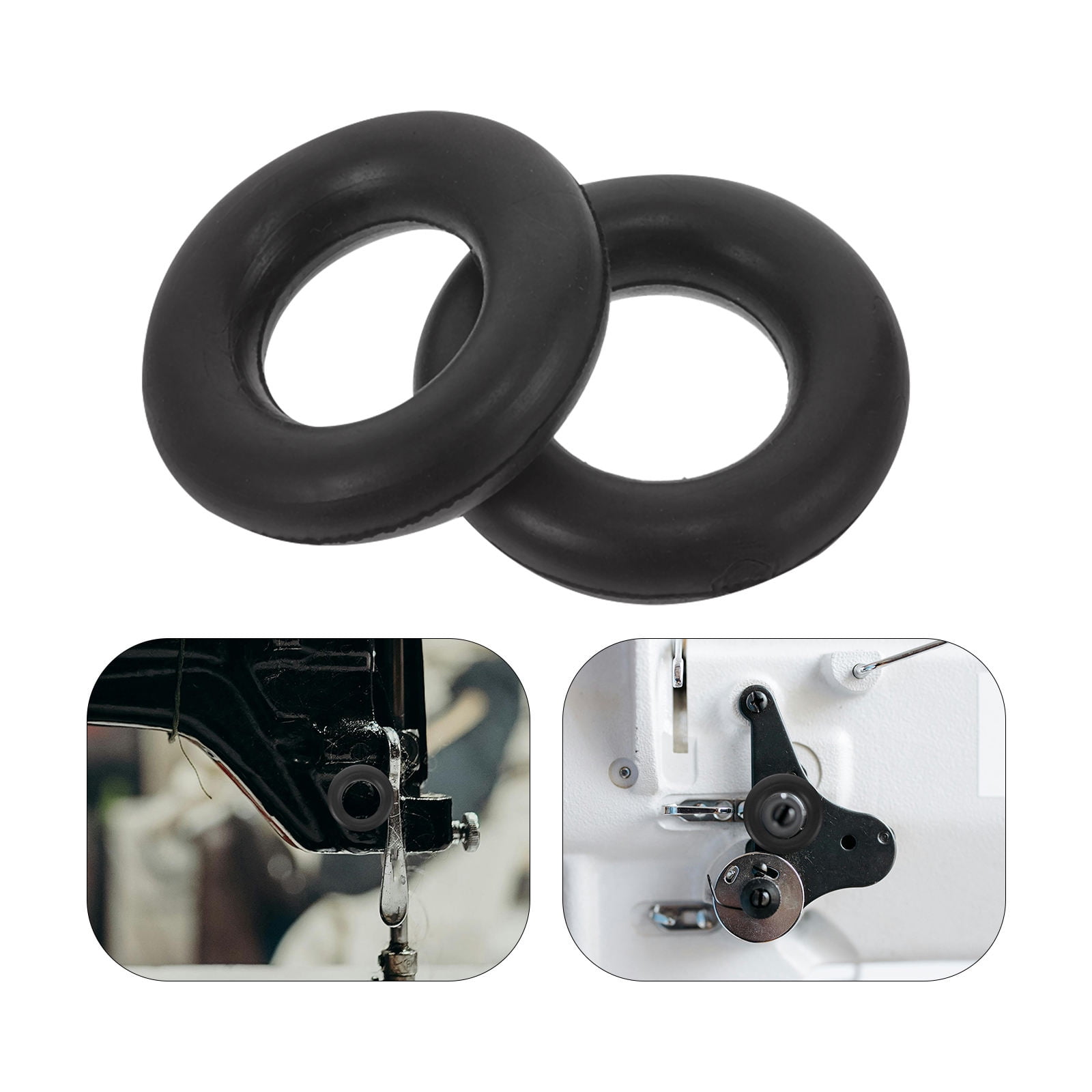 LEORX 10Pcs Bobbin Winder Rubber Ring Replacement Friction Wheel for ...
