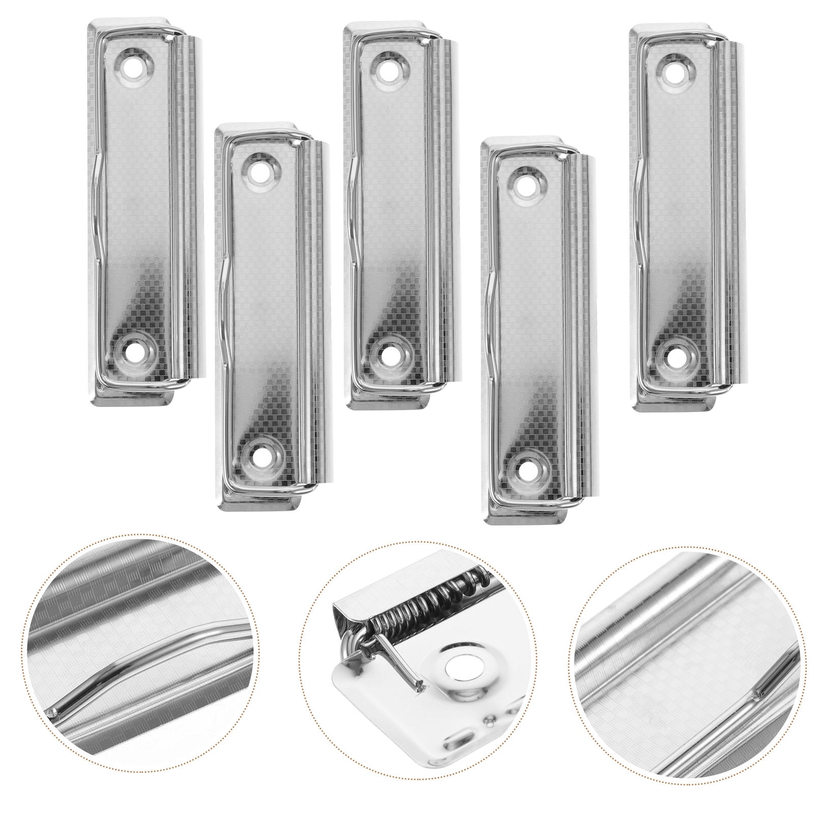 LEORX 10Pcs Design Clipboard Clips in Silver for Office and Home ...