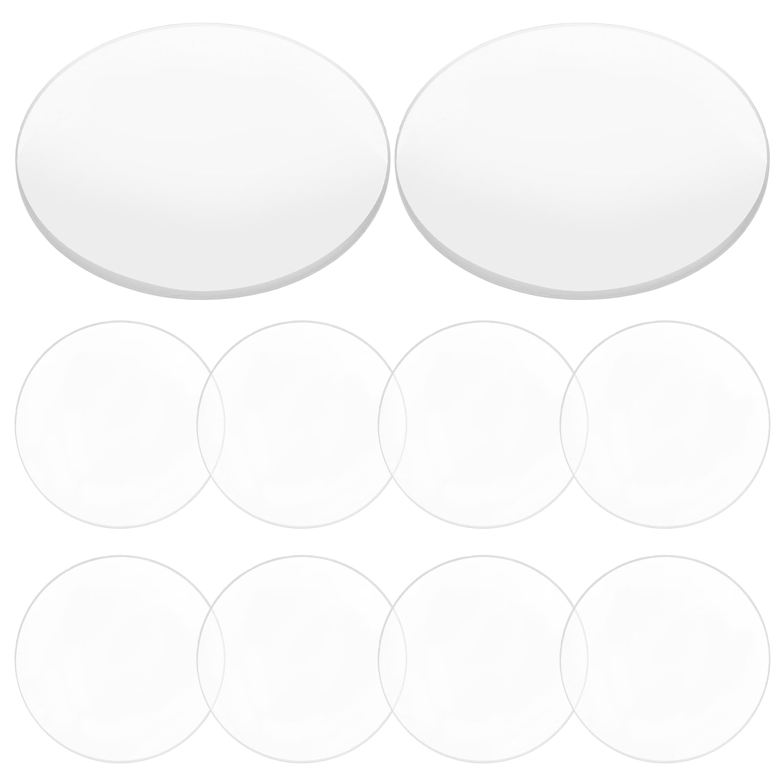 LEORX 10Pcs Optical Lens Set Double Convex Lens for Observing Details ...