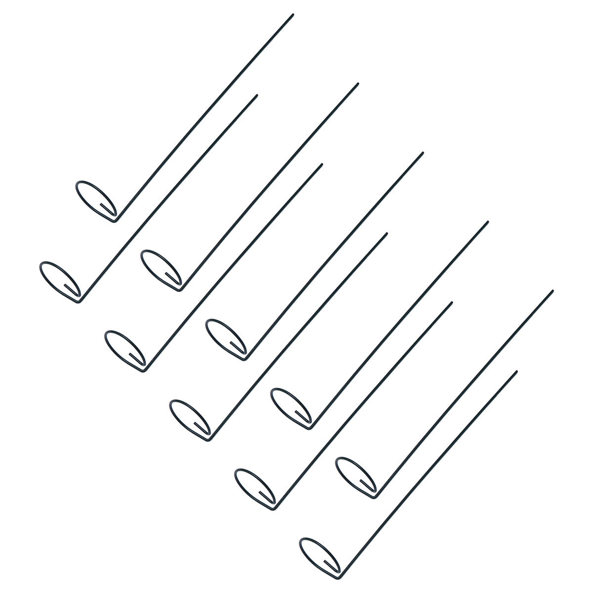 LEORX 10Pcs Black Metal Botany Bracket Plant Support for Vertical ...
