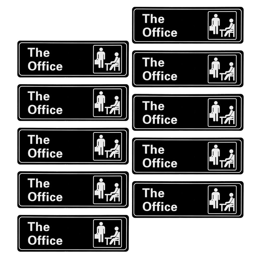 LEORX 10pcs Office Door Sticker Mountable PVC for Business Owners ...