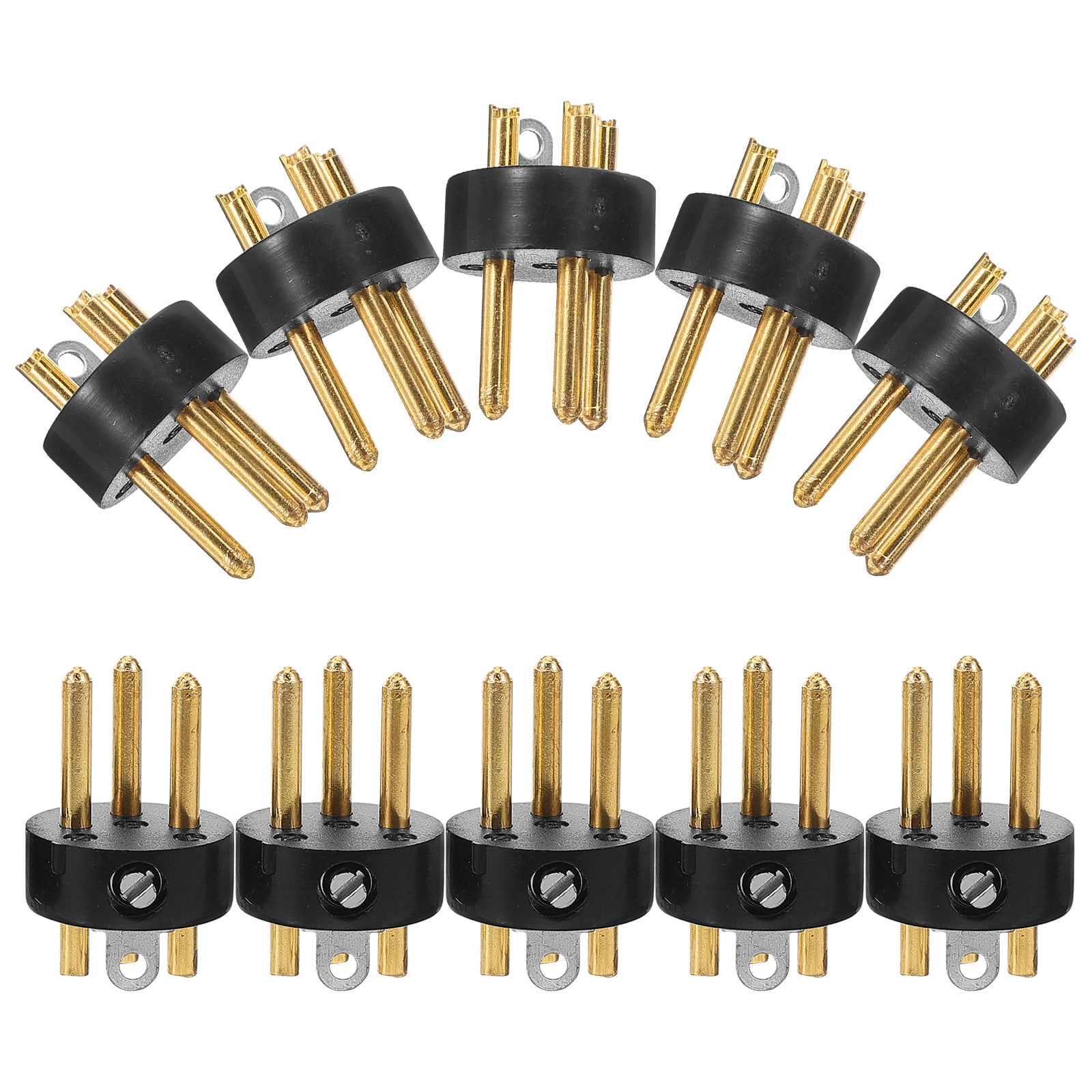 LEORX 10pcs Replacement Mic XLR Plugs 3-pin Connectors Microphone Audio ...