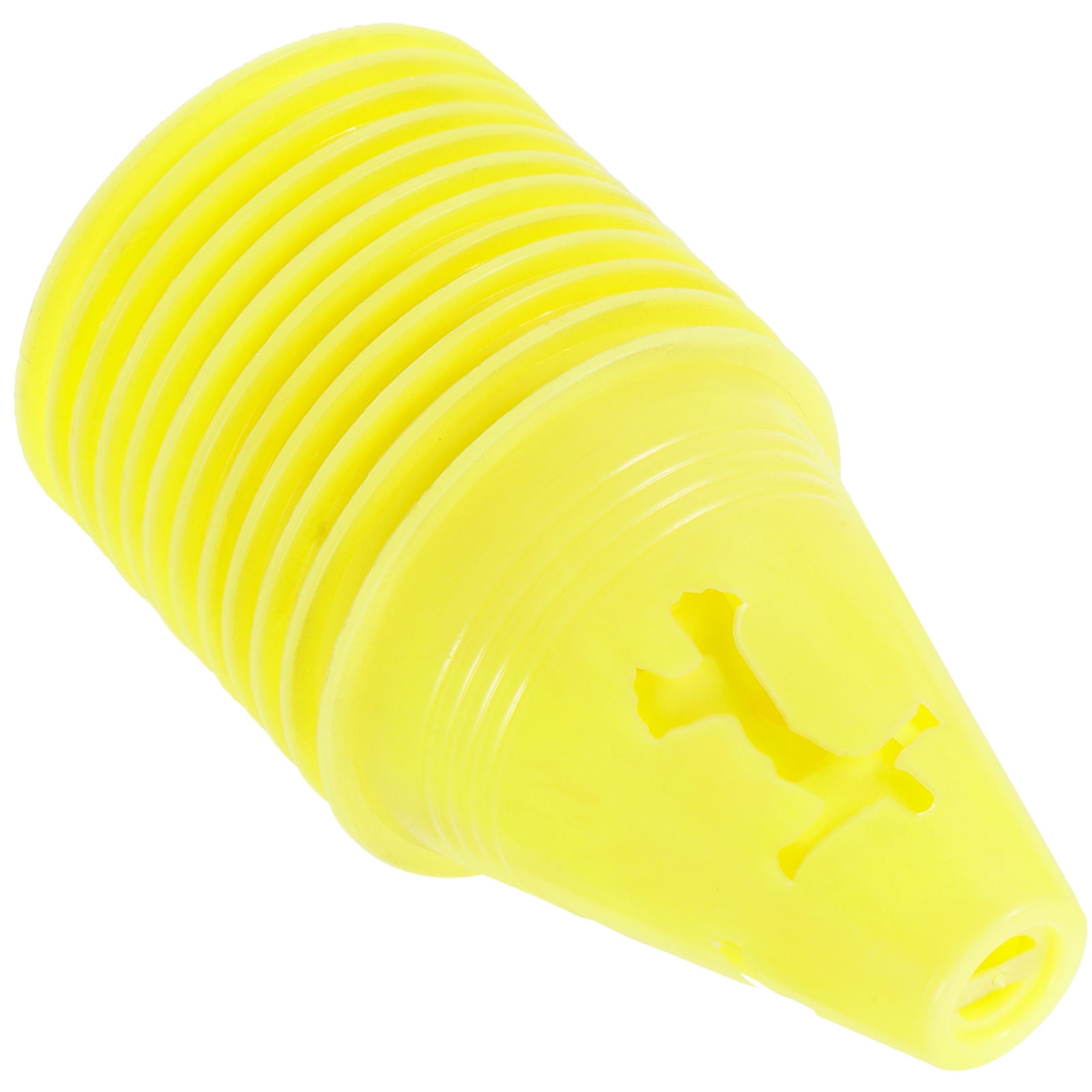 LEORX 12Pcs 3.14X3.14X3.14in Yellow Fluorescent Green Marker Cones for ...