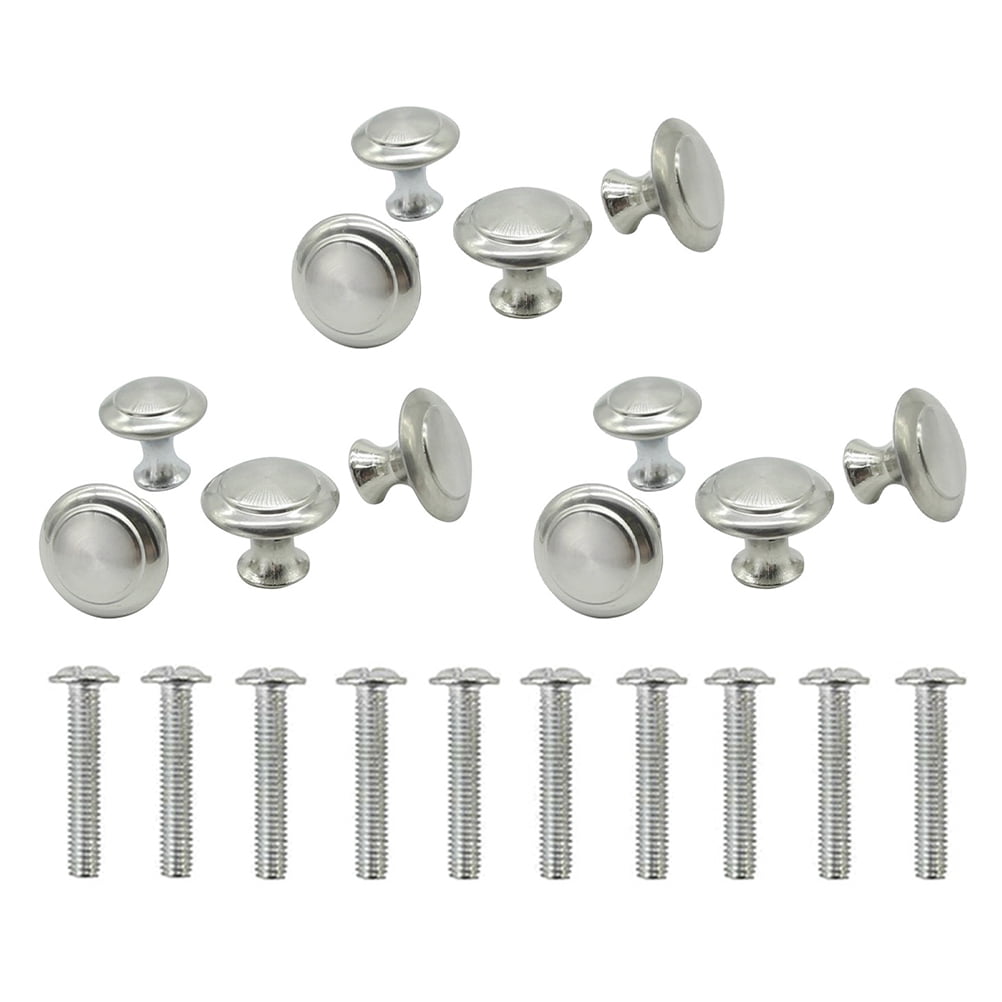 LEORX 12Pcs Silver Cabinet Handles for Door Pulls Kitchen Renovation ...