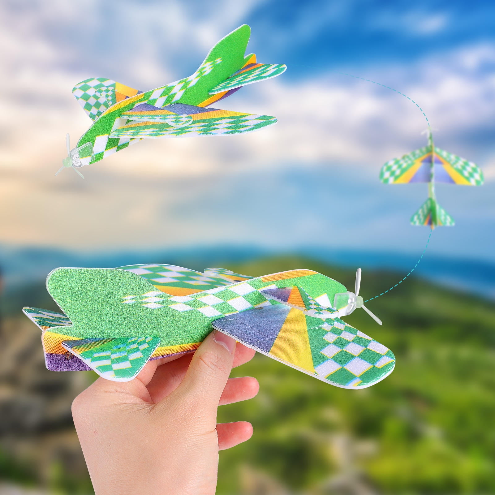 LEORX 12pcs Airplane Safe Flying Gliders For Indoor And Outdoor Fun ...