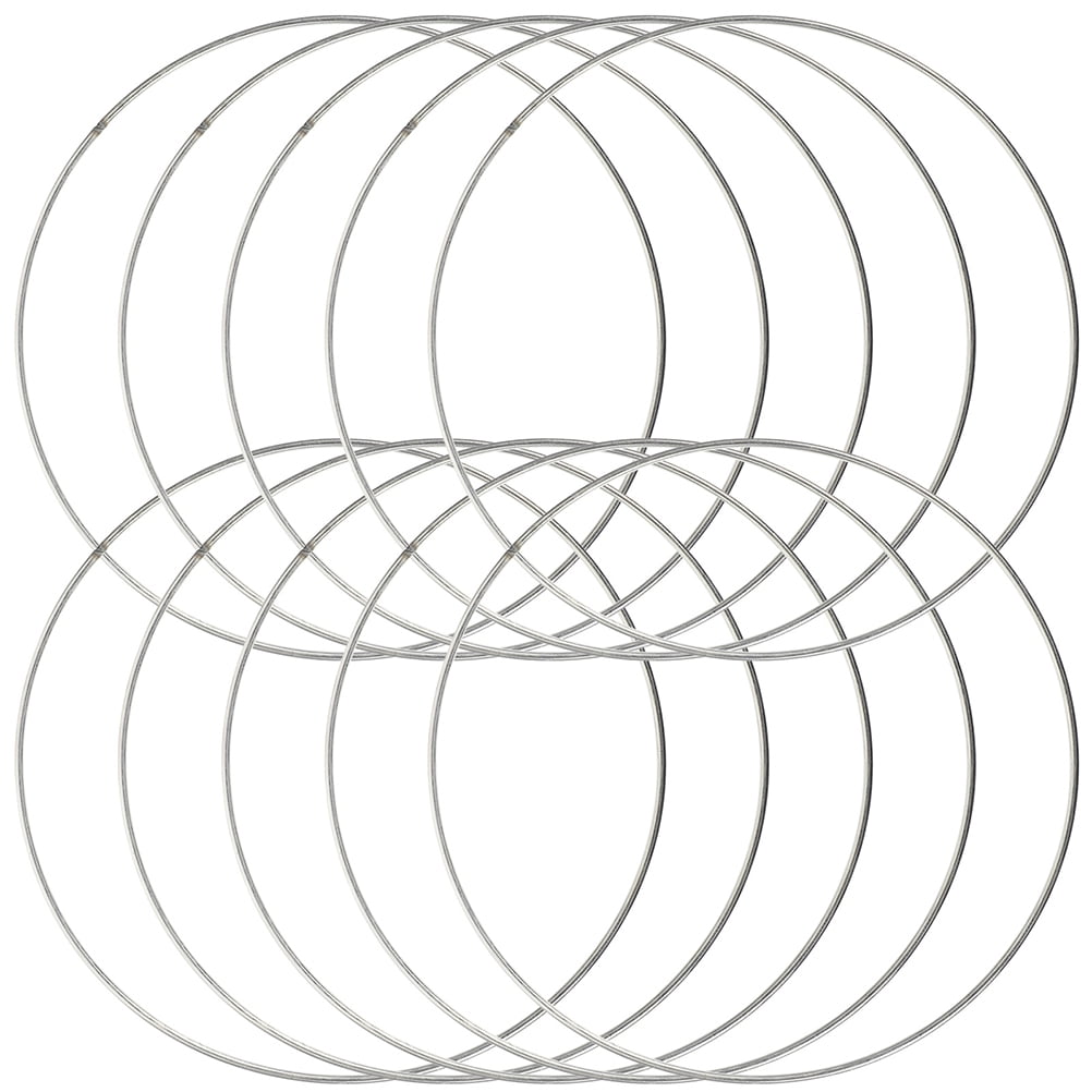 LEORX 15pcs Metal Hoops for Crafts Circular for Shop Window Display ...