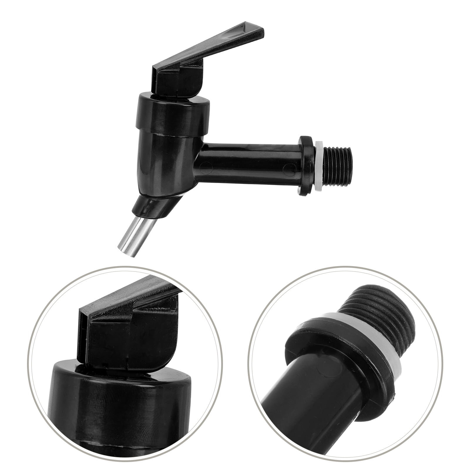 LEORX 1Pack Black Plastic Faucet For Wine Bucket Reduce .9In - Walmart.com
