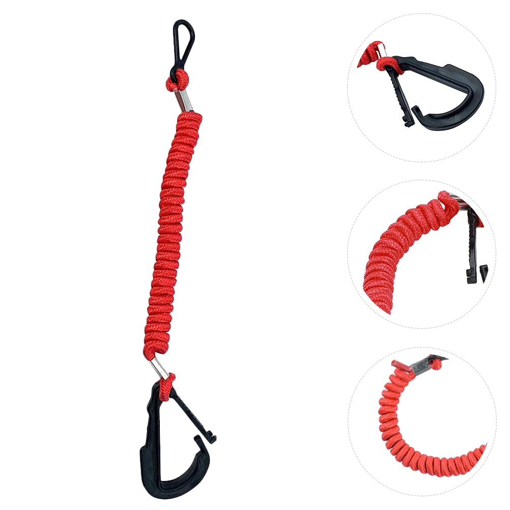 LEORX Boat Engine Safety Rope Red ABS Nylon Clip-on for Marine Engines ...