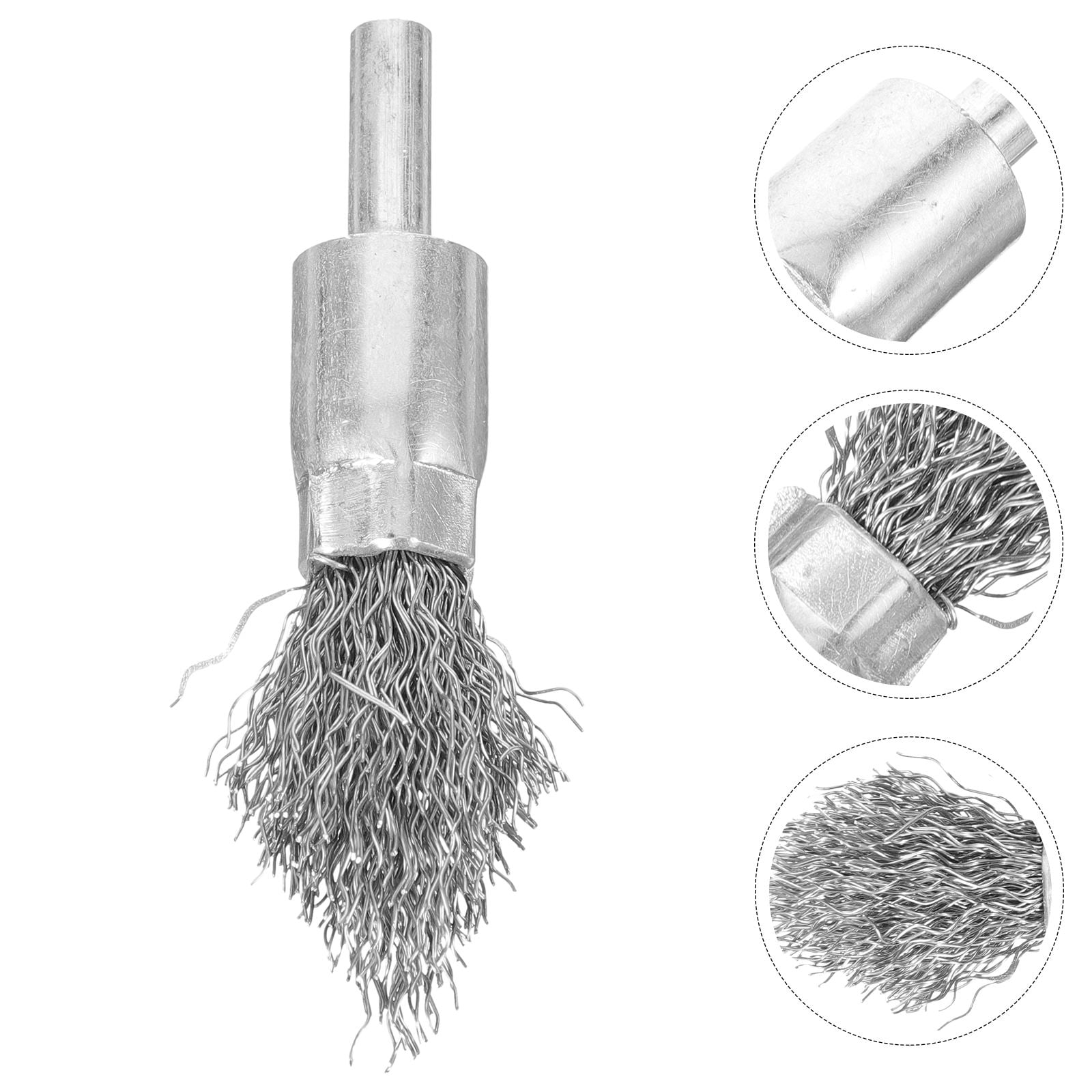 LEORX 1Pack Heavy Duty Steel Wire Brush for Pipe Cleaning Industrial ...