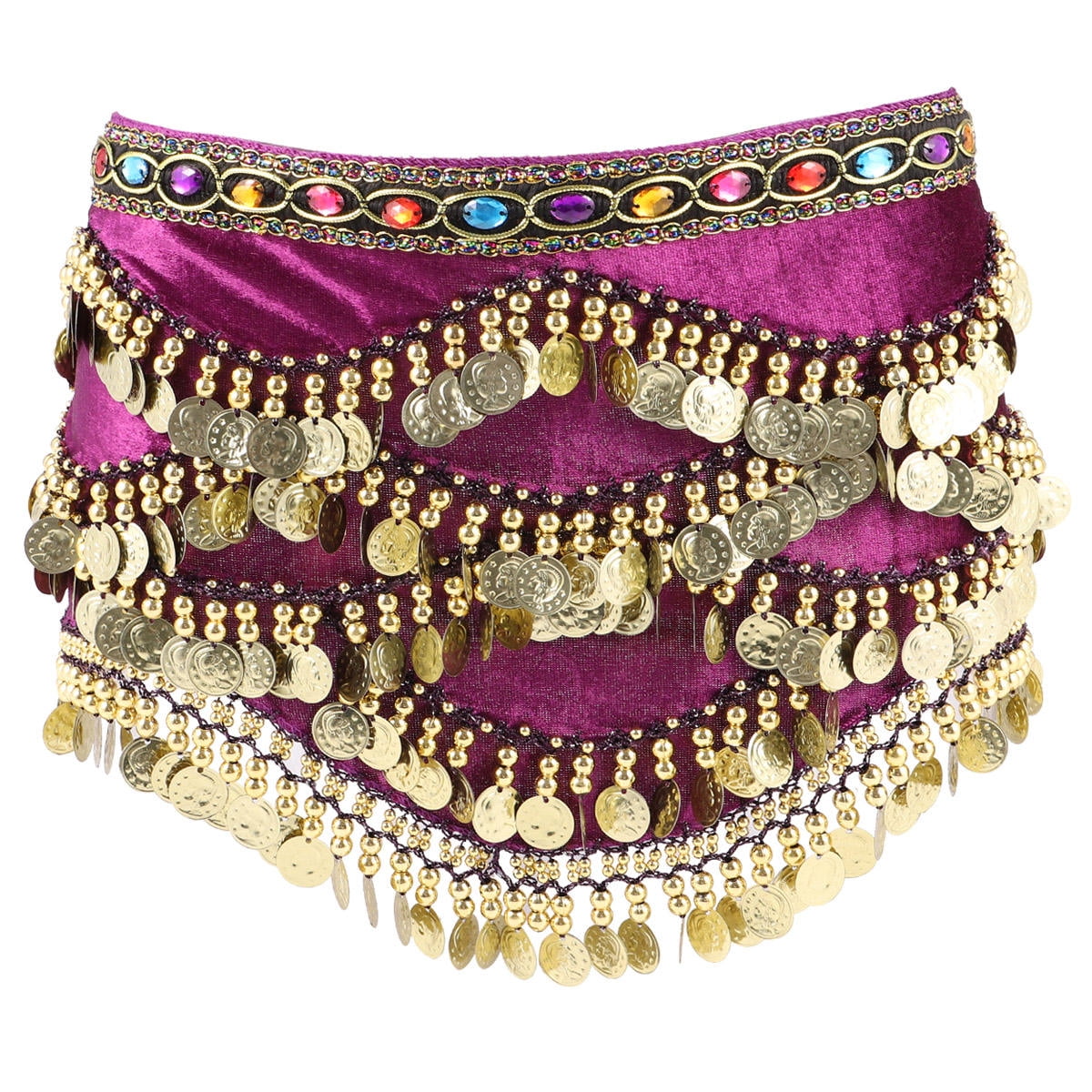 LEORX 1Pack Hip Scarf for Belly Dancing Belly Dance Belt with Flannel ...