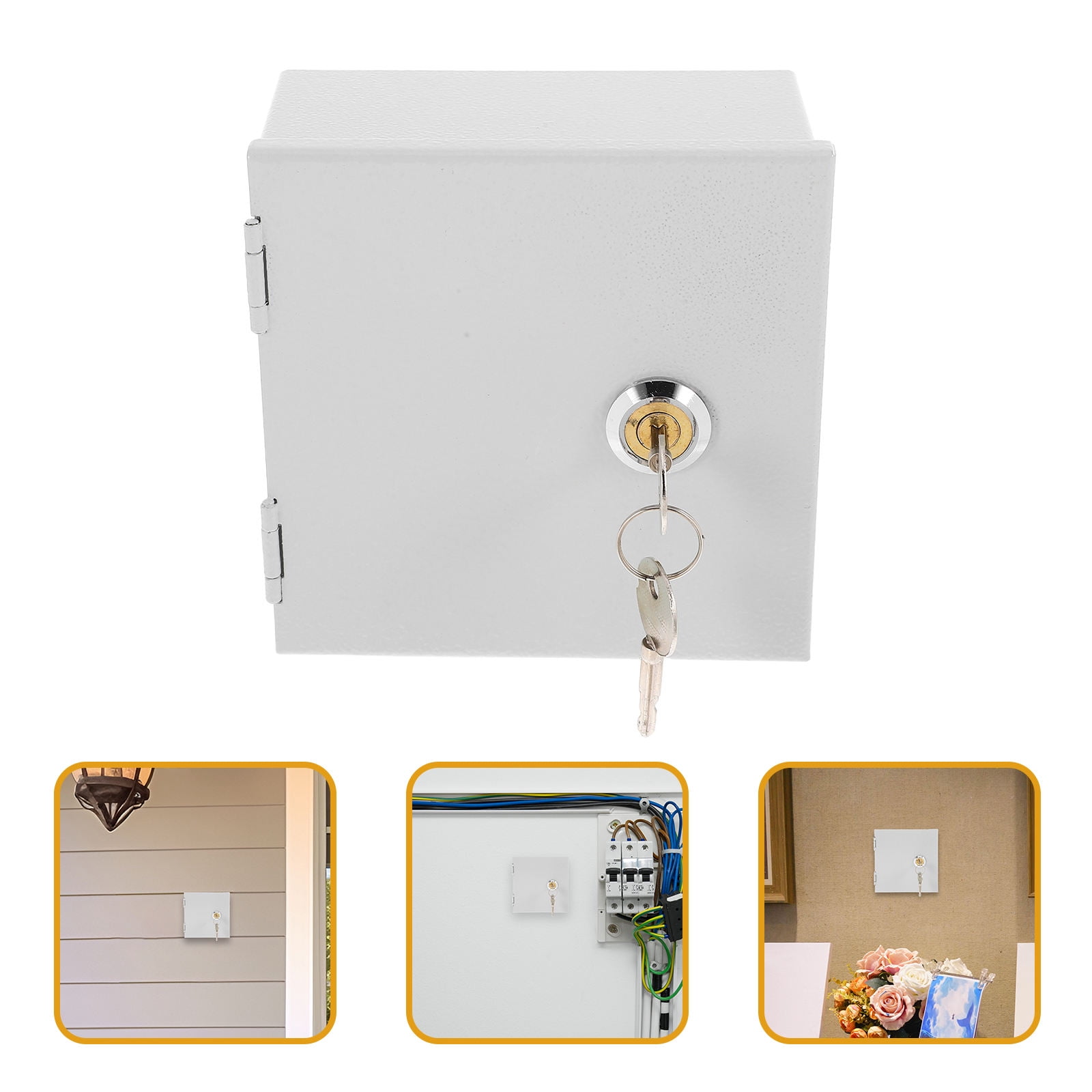 LEORX Electrical Box Protective Socket Waterproof Box 1Pack 4.72X4.72X2 ...