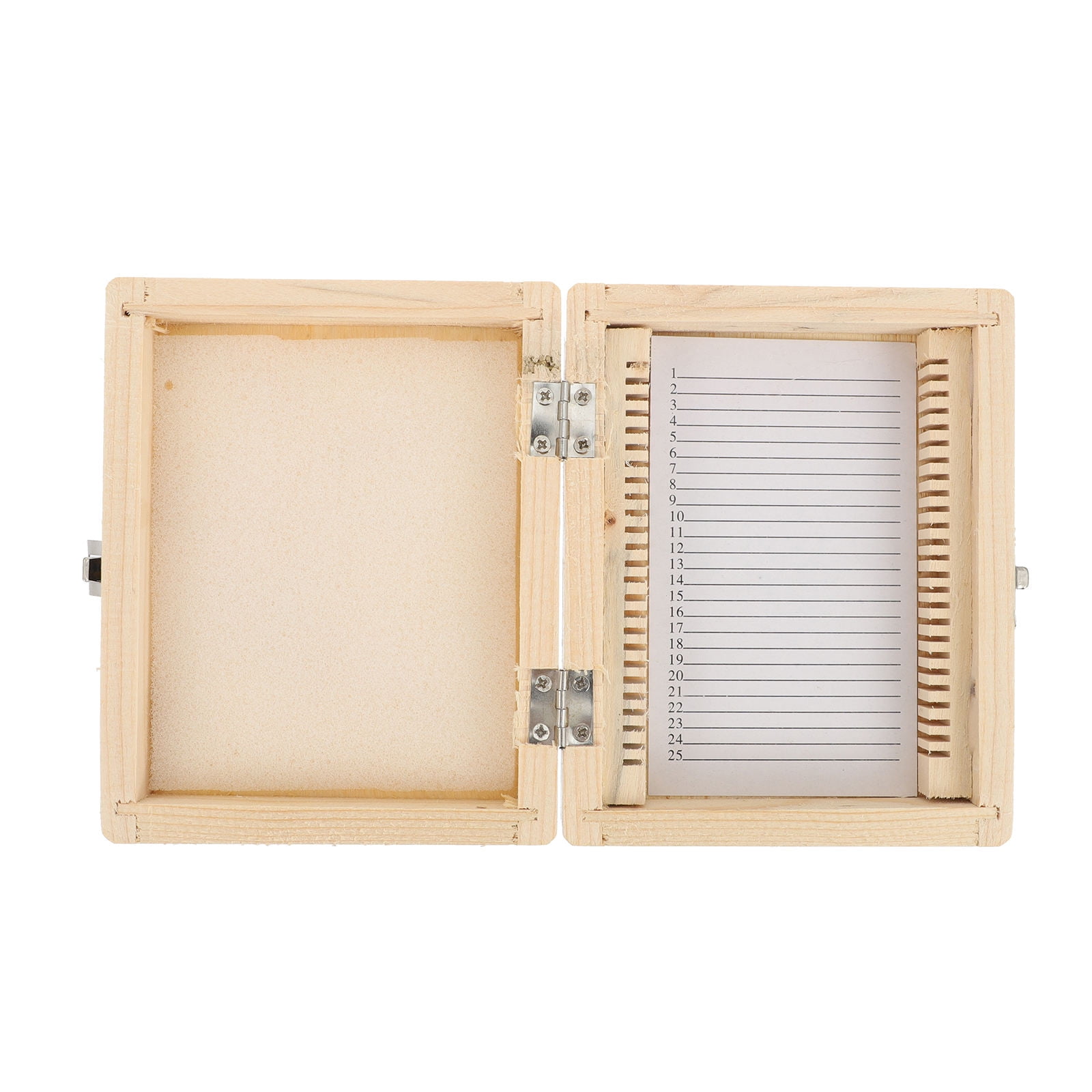LEORX Wooden Microscope Slide Holder Box with Multi Slot Design for ...