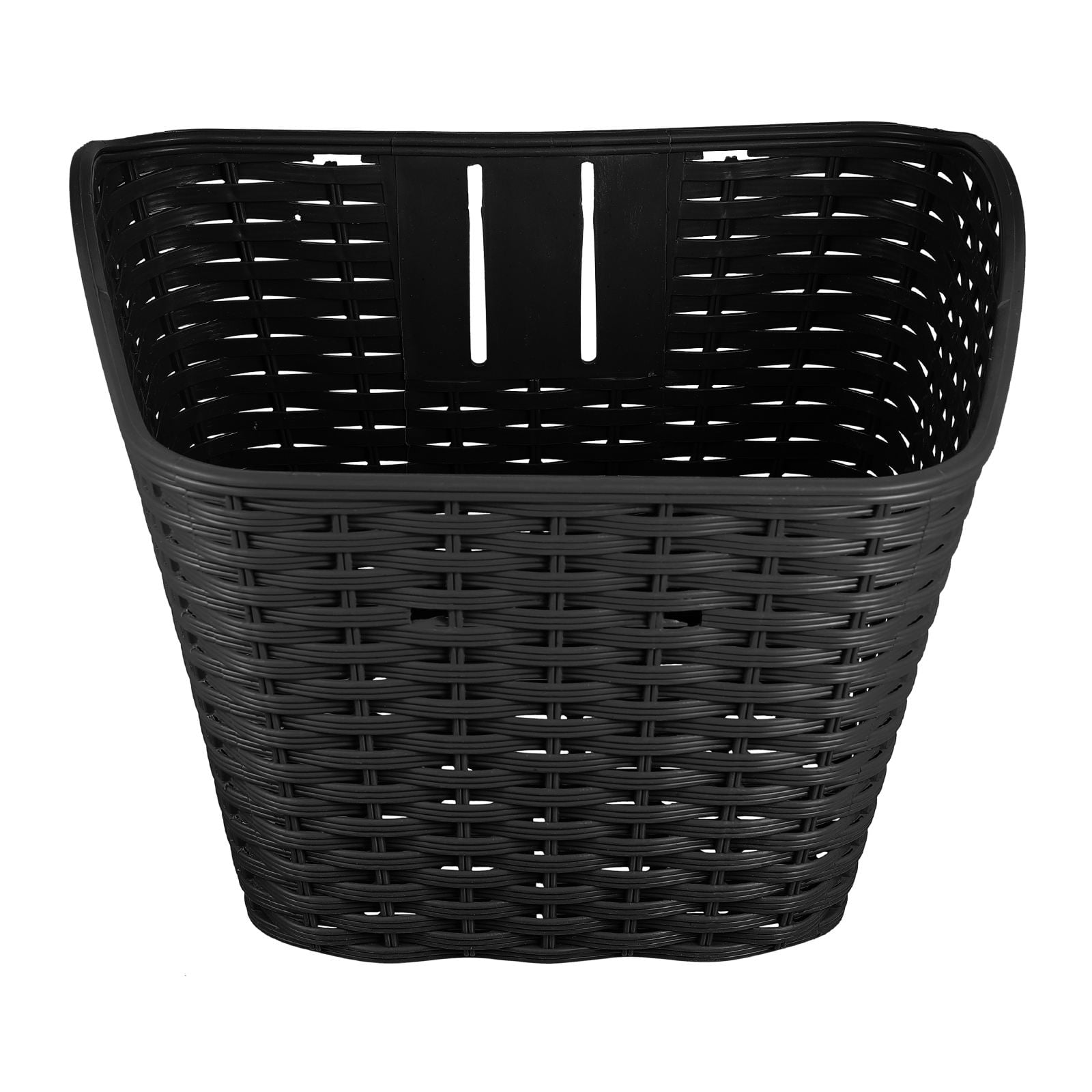 LEORX 1Pc Black Braided Plastic Bike Front Basket Durable Storage ...