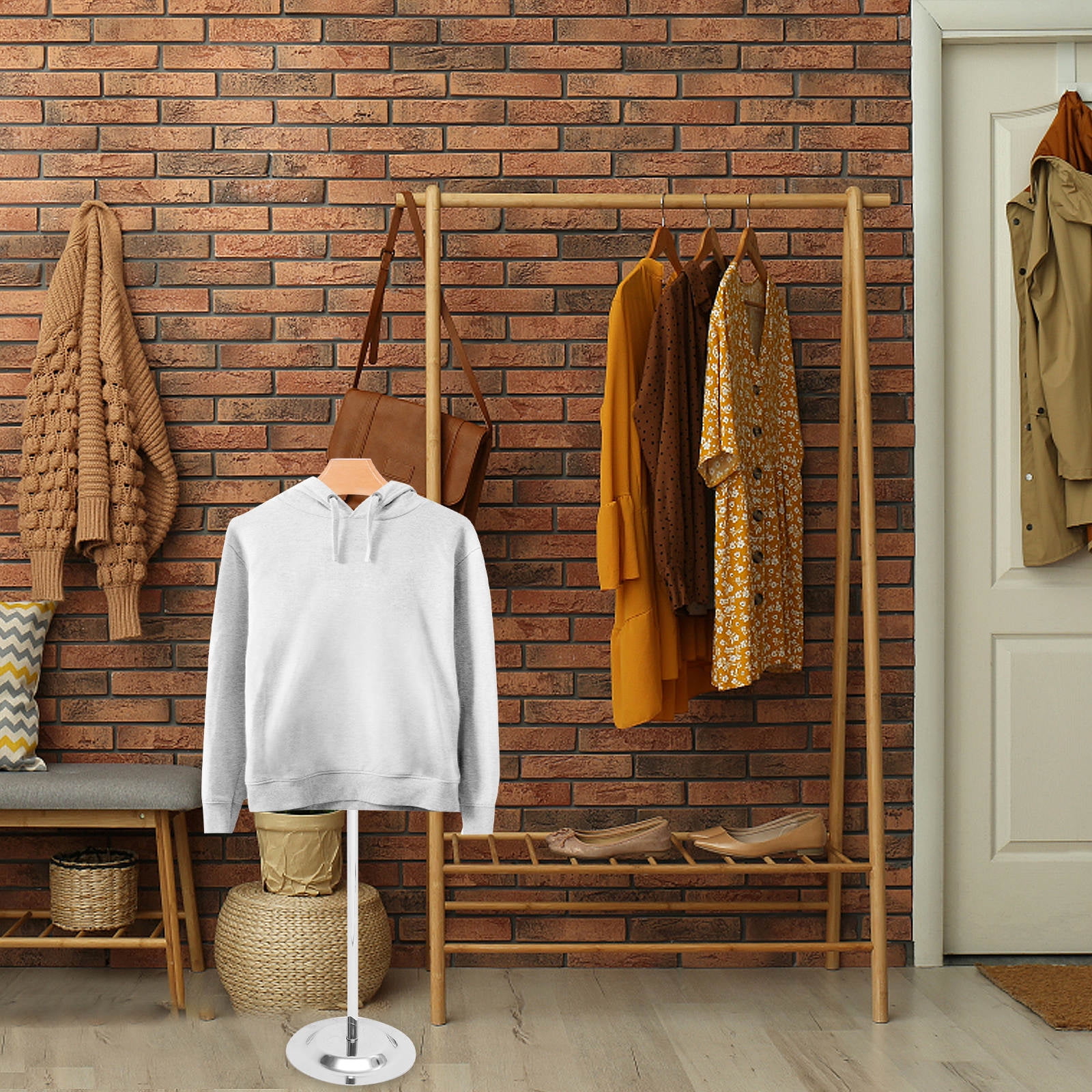 LEORX 1Pack T-Shaped Retail Display Racks for T-Shirts and Coats in ...