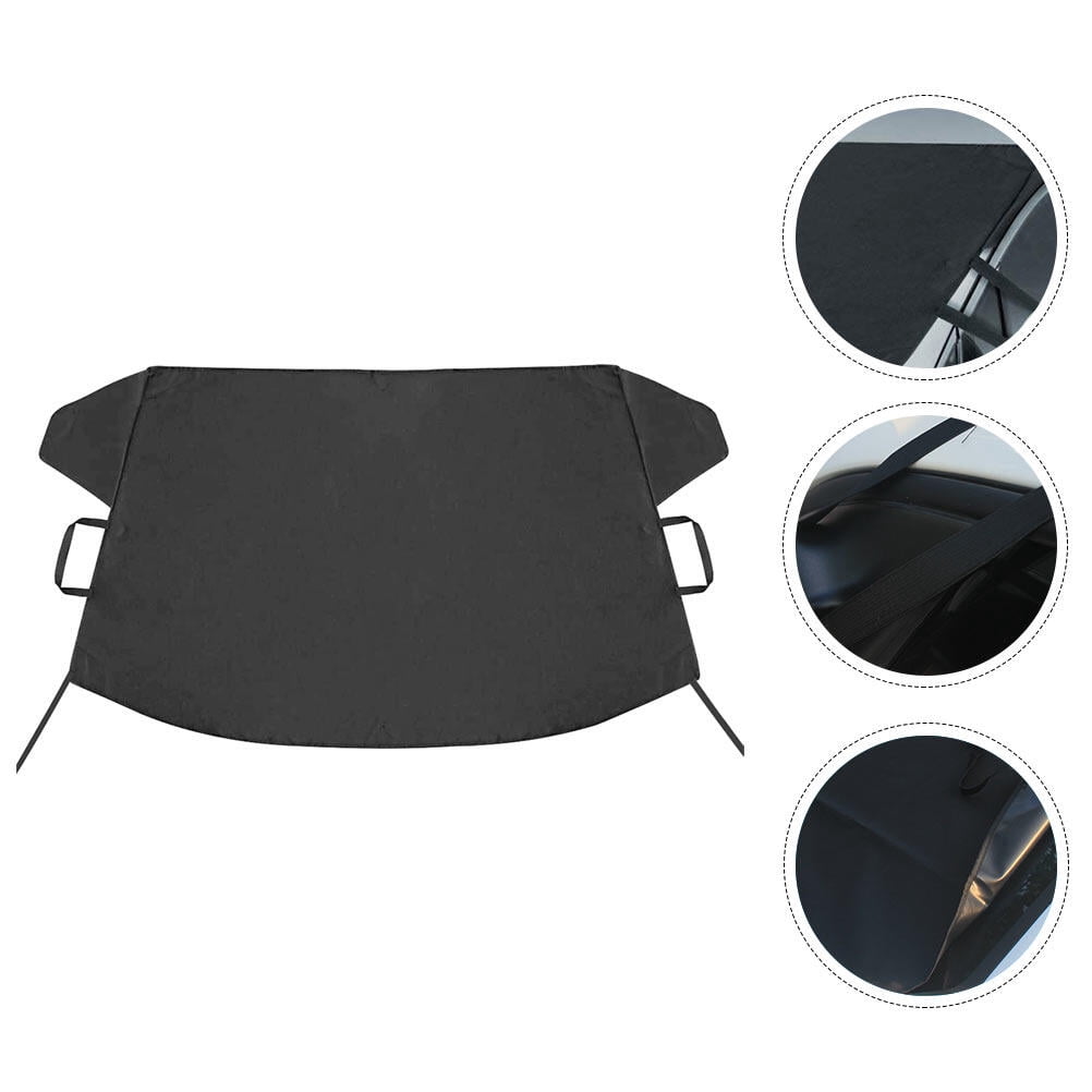 LEORX 1Pack Windshield Sun Shade Black Oxford Cloth Protect from Snow ...