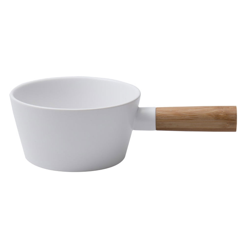 LEORX 1Pc Ceramic Food Container White for Simple Fashionable Mealtime ...