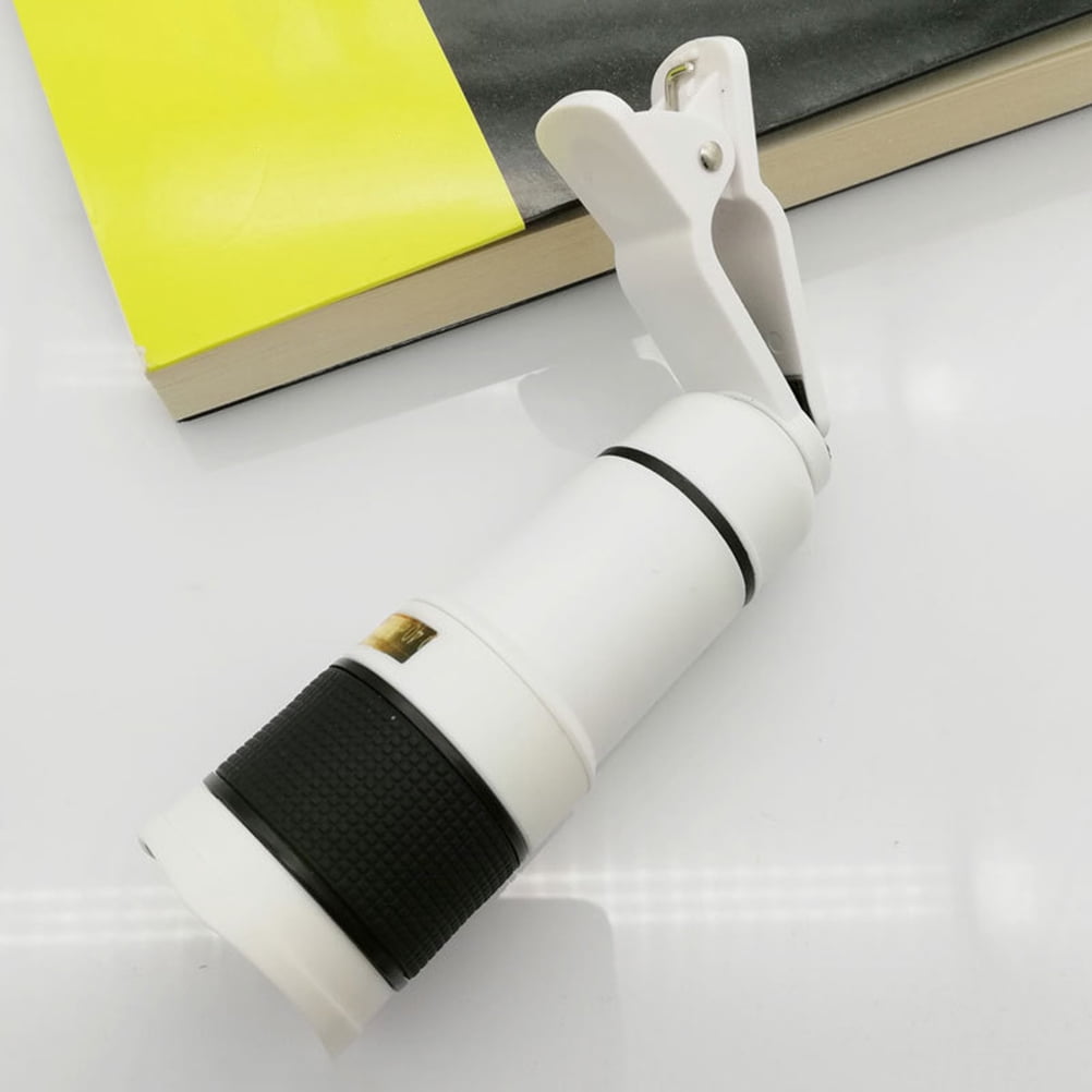 LEORX Cell Phone Lens Attachments Telephoto Lens White for Observation ...
