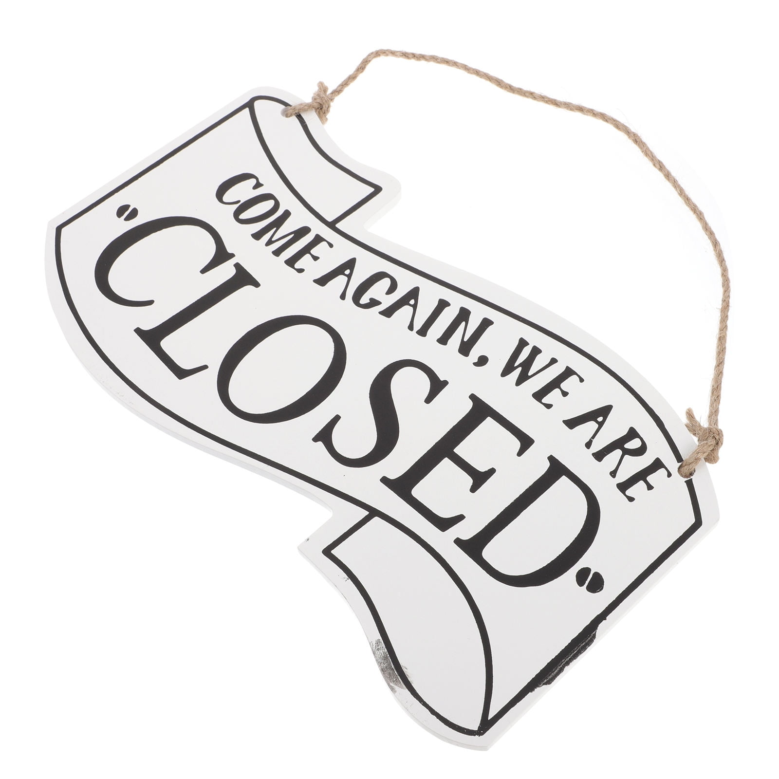 LEORX 1Pcs Rectangular Open Closed Sign Board Wood for Cafe Decor ...