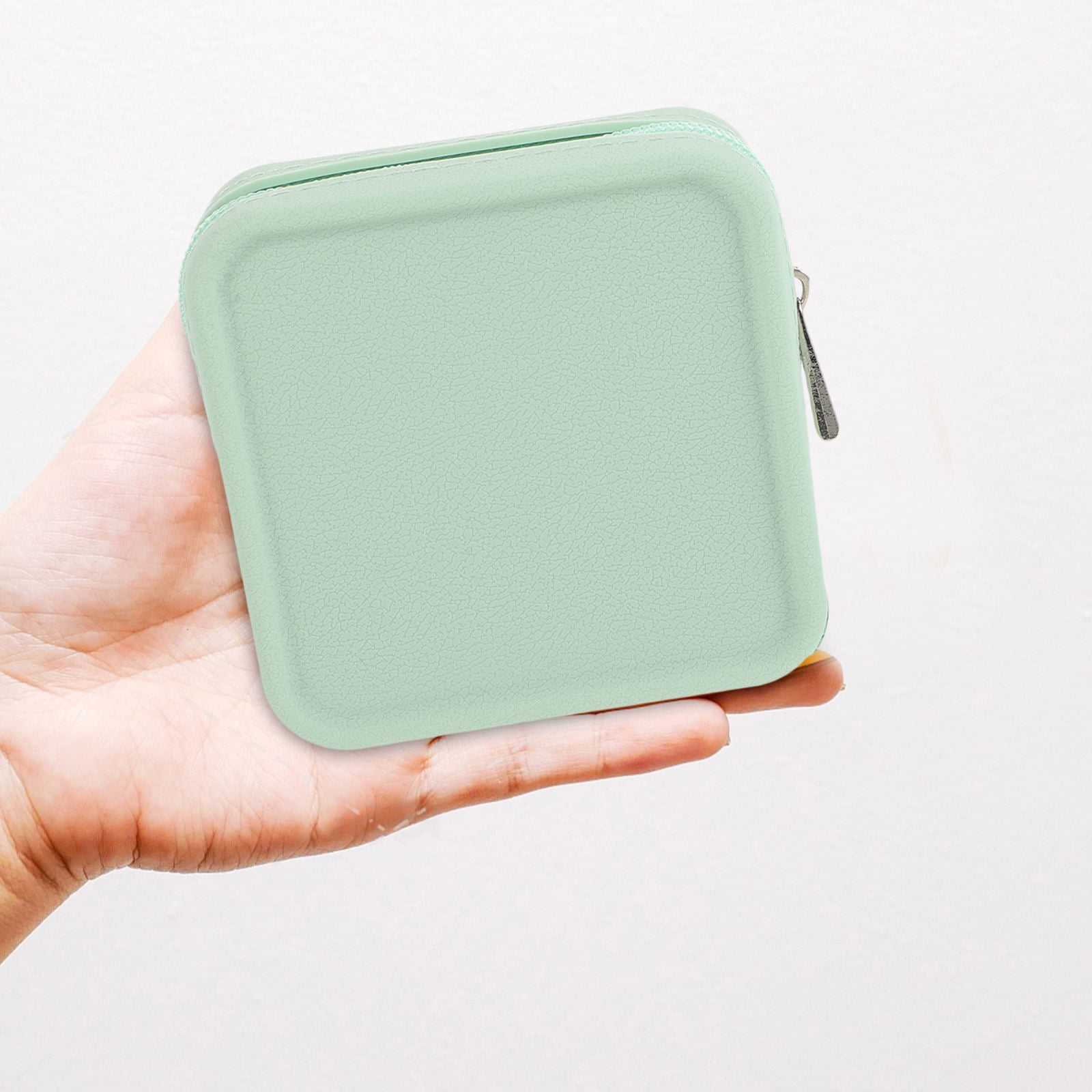 LEORX 1Pcs Sanitary Napkin Storage Bag Ocean Green Zipper Closure ...