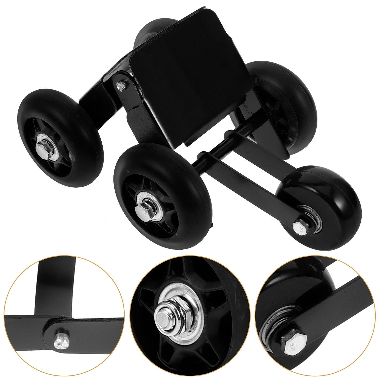 LEORX Black Motorcycle Tire Wheel Trolley Durable Tool for Tire Moving ...