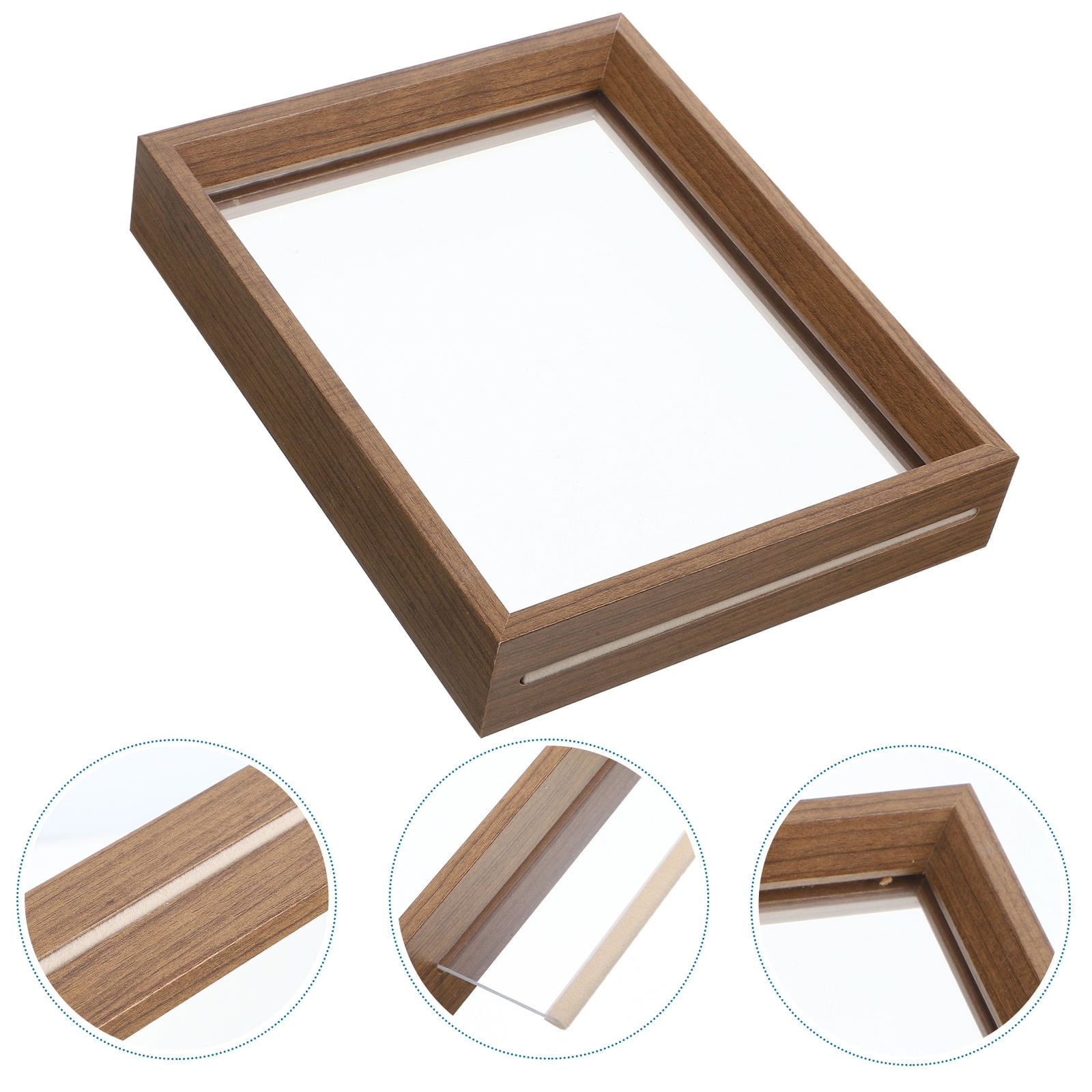 LEORX 1Set Photo Display Frame Wood Square Shape for Parties and ...