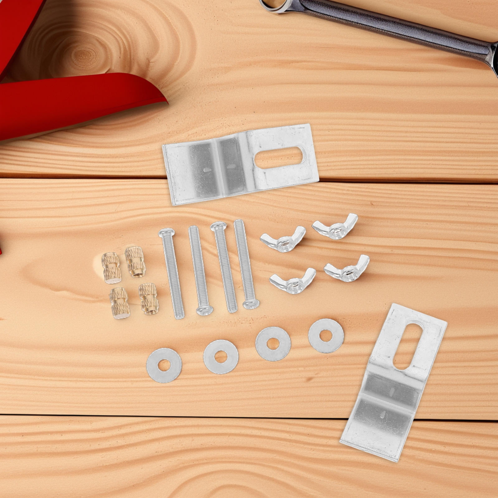 LEORX 1Set Undermount Sink Mounting Brackets Square Shaped with Elegant ...