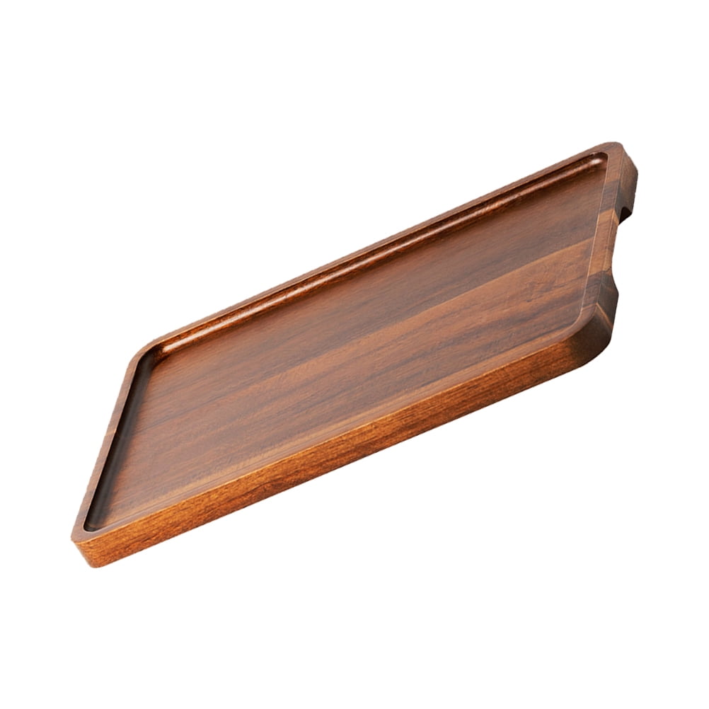 LEORX 1Set Wood Tray for Food Display Brown Wood Food Tray for Bakery ...
