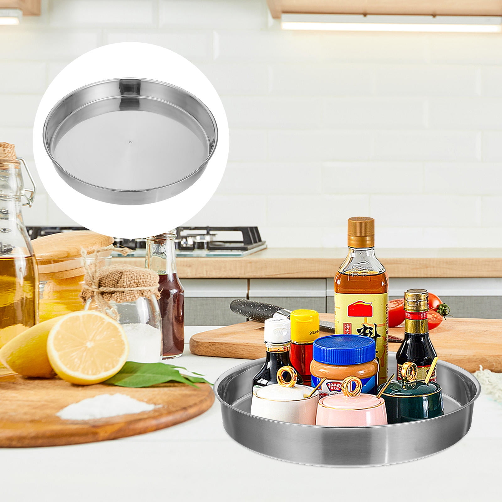 LEORX 1Pc Non Slip Stainless Steel Food Storage Boxes for Kitchen Use ...