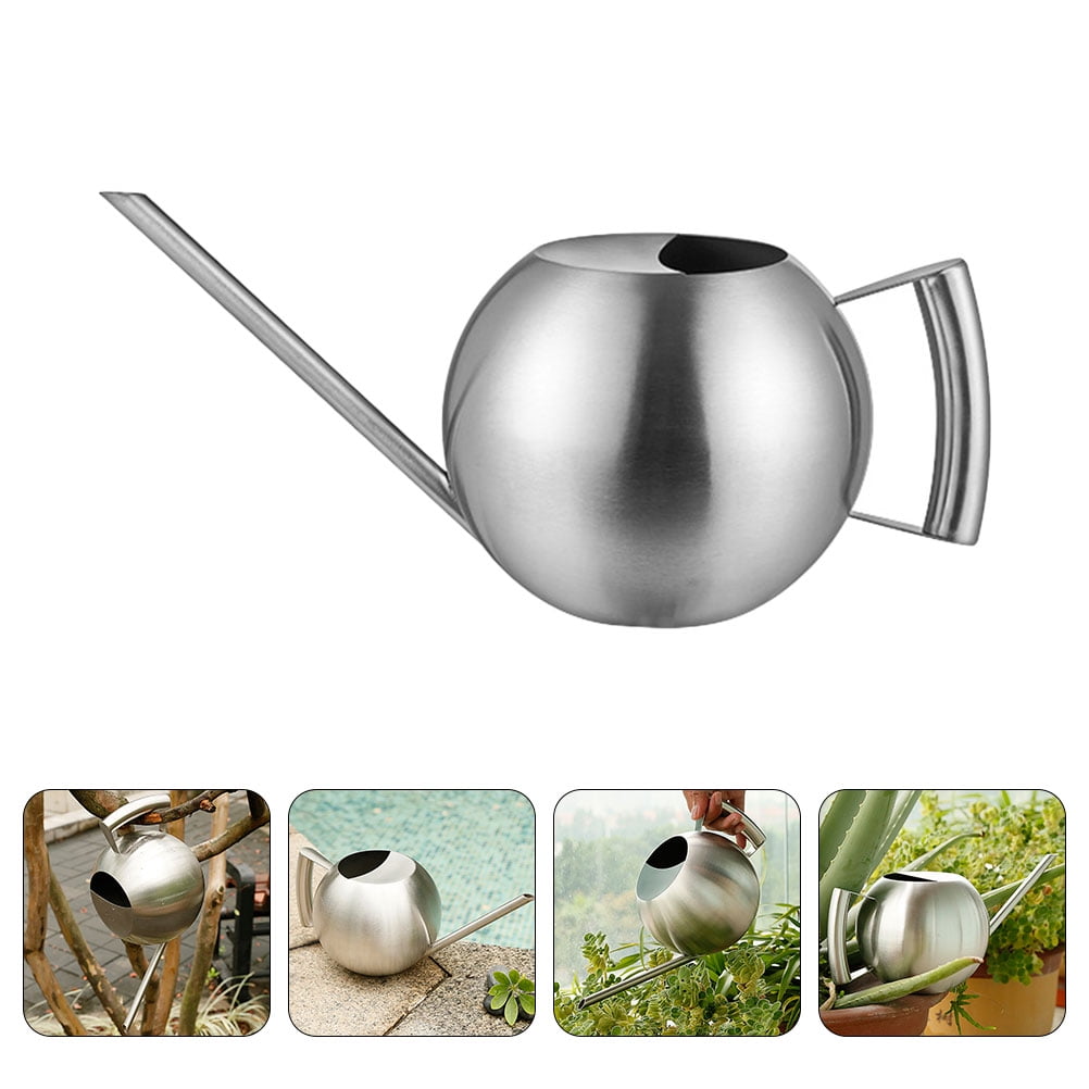 LEORX 1Pc Premium Stainless Watering Can with Easy Grip Handle for ...