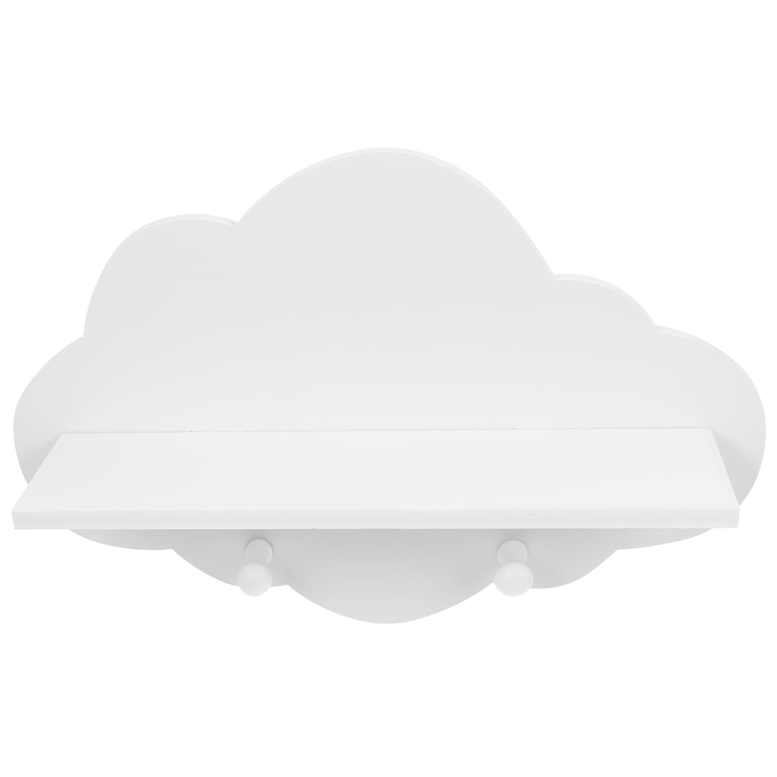 LEORX 1pc No Drill Wooden Cloud Shelf Floating Wall Baffle for Home ...