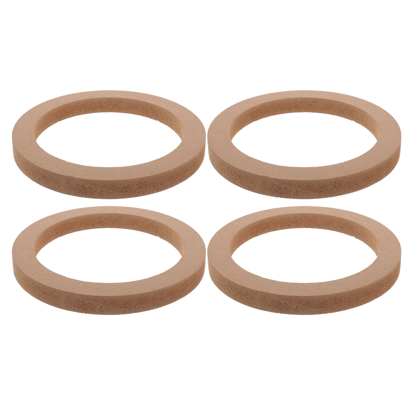 LEORX 2 Pairs Speaker Rings Khaki Round Slim Simple Design For DIY ...