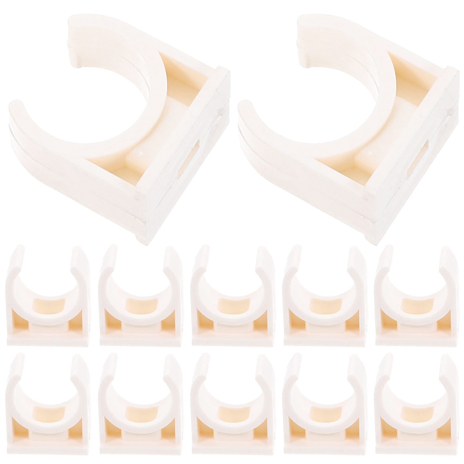LEORX 200Pcs U-Shaped PVC Holder Clamps for Wall or Ground Fixing and ...