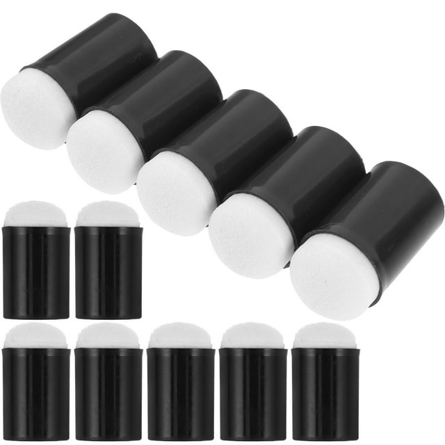 LEORX 20Pack Finger Sponge Dauber Plastic Black Card Making Stencil ...