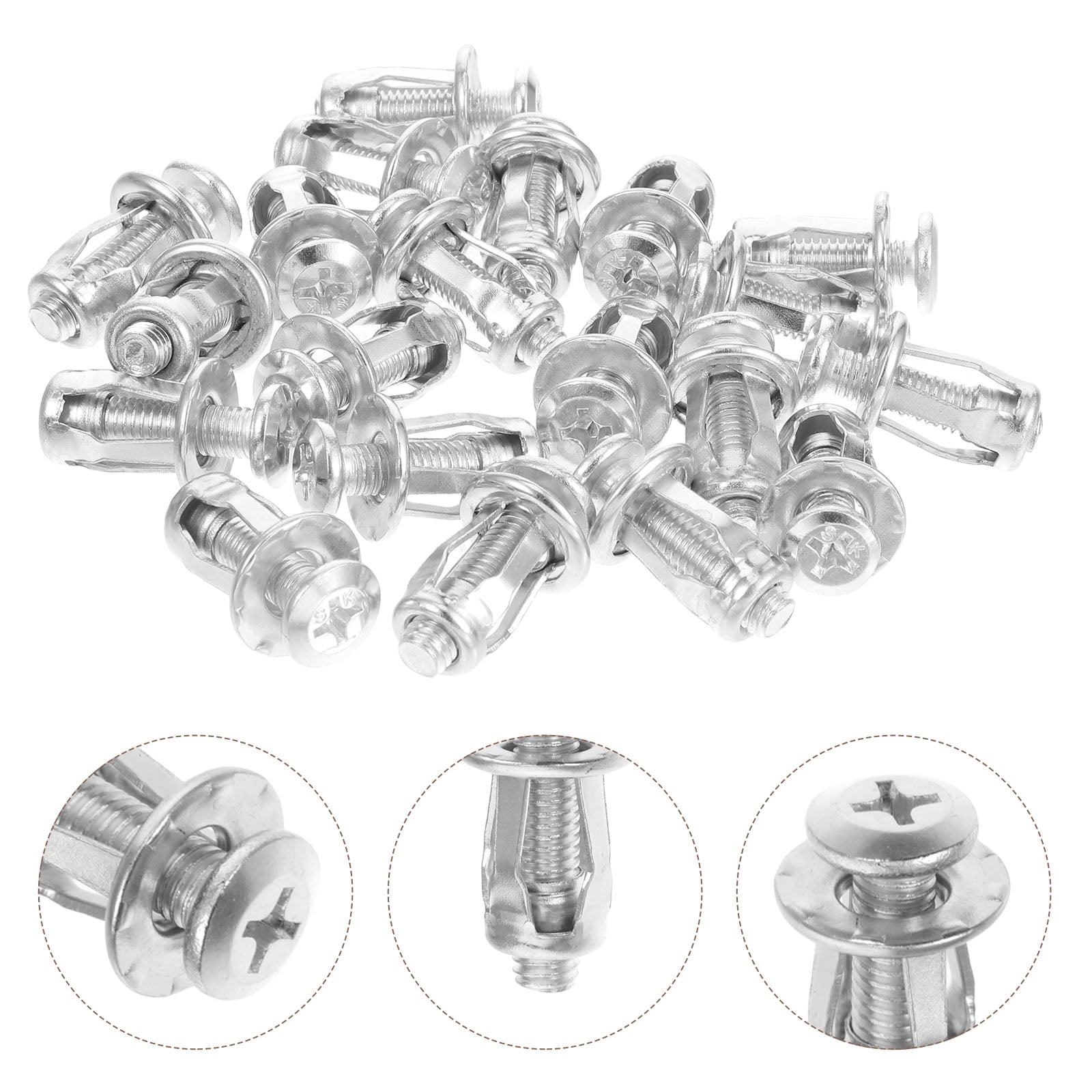 LEORX 20Pack Hollow Door Anchor Set For DIY Projects Metal Cladding ...